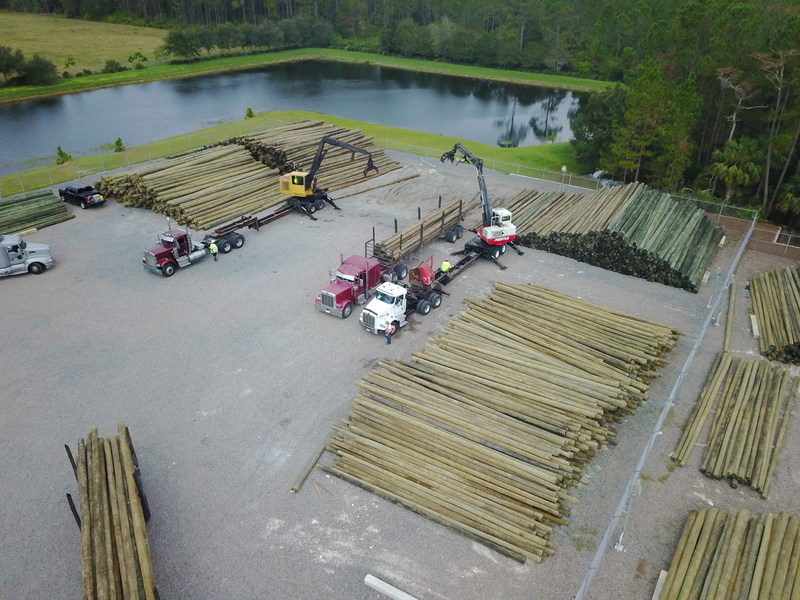 Florida Power & Light Company sending power line poles to aid Puerto Rico