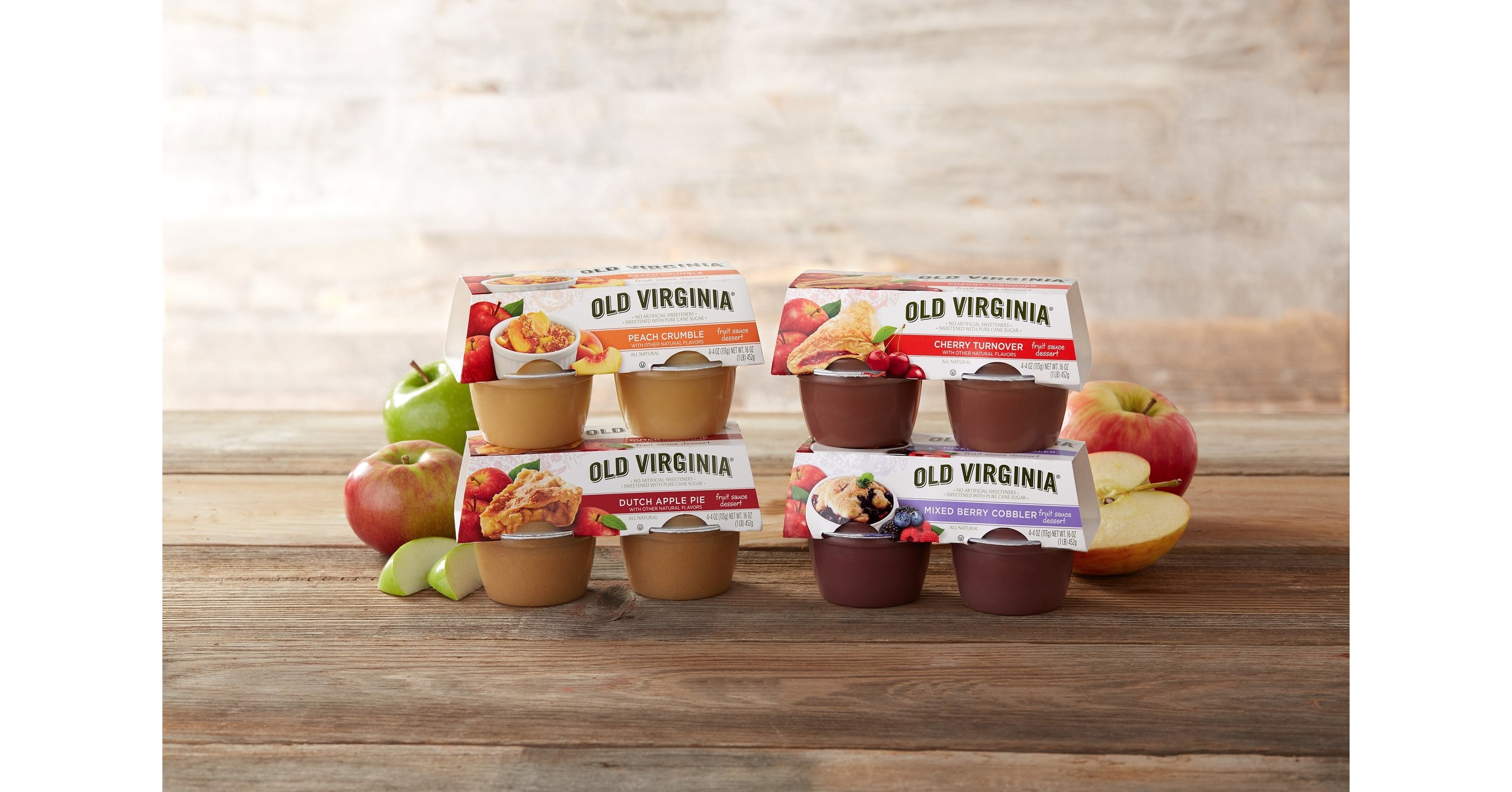 Old Virginia® Fruit Sauce Dessert Cups Awarded Virginia's Finest® Trademark