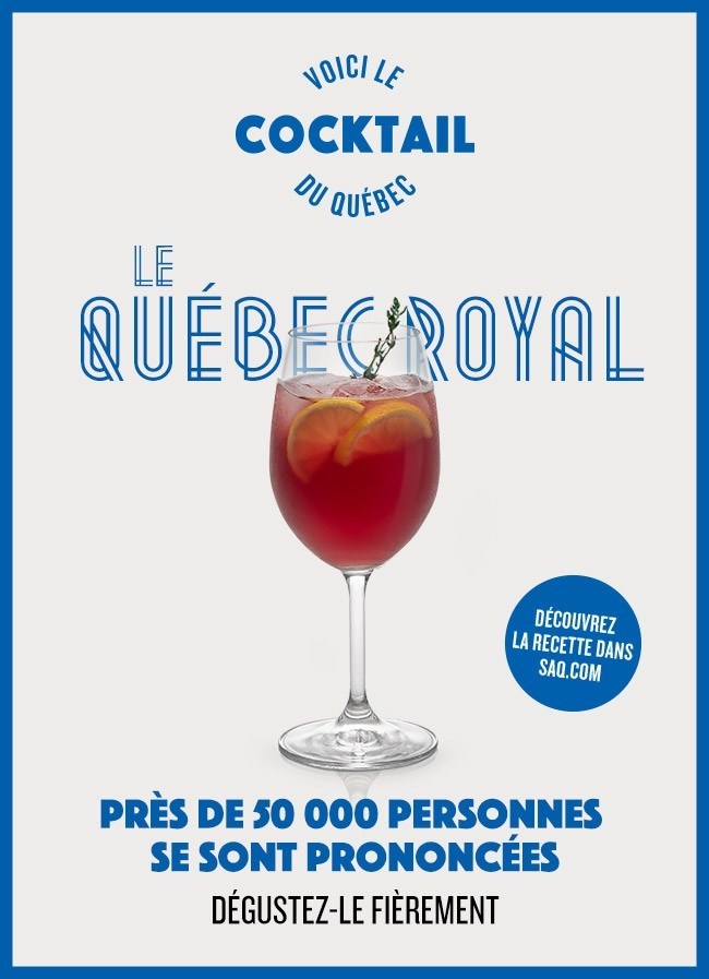 Le Québec Royal élu cocktail du Québec