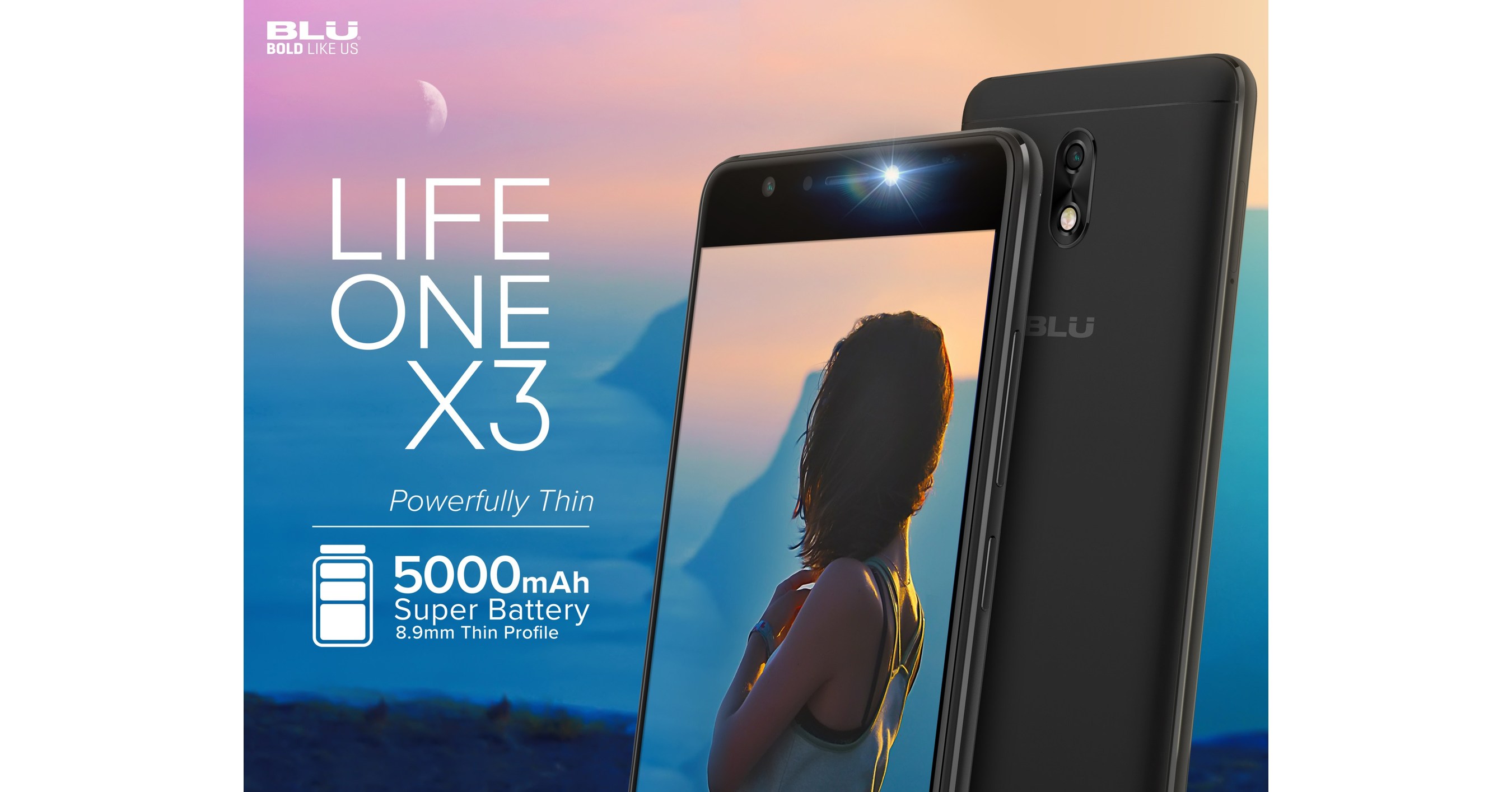 BLU announces the Life One X3 with an Impressive 5000mAh battery, 8.9mm ...