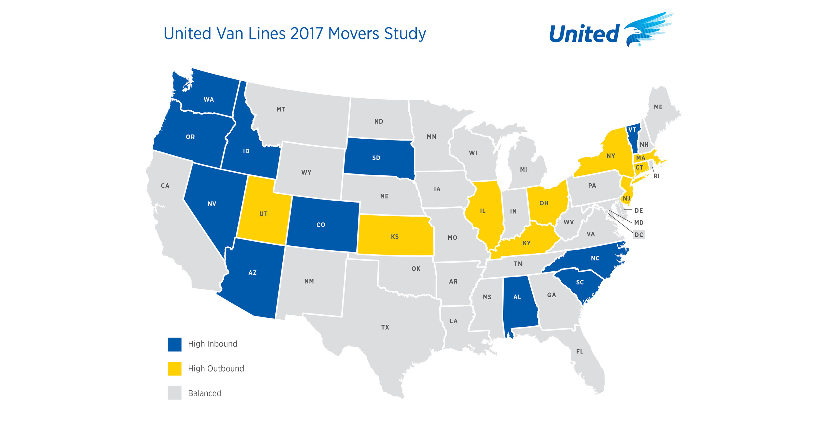United Van Lines' National Movers Study Shows Americans Continue To ...