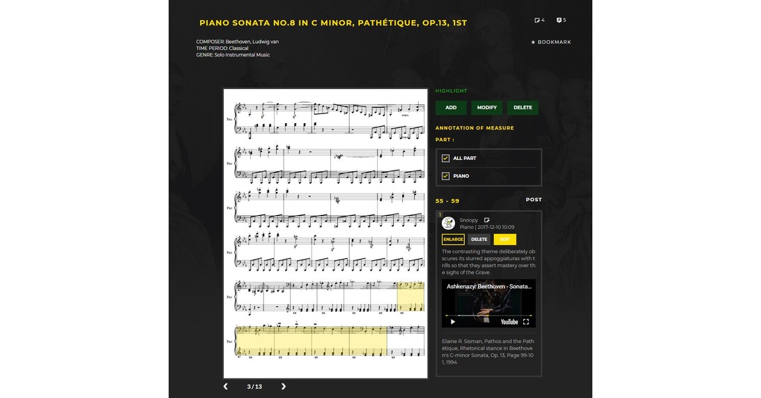 Musicanote Launches Online Music Score Annotation Service