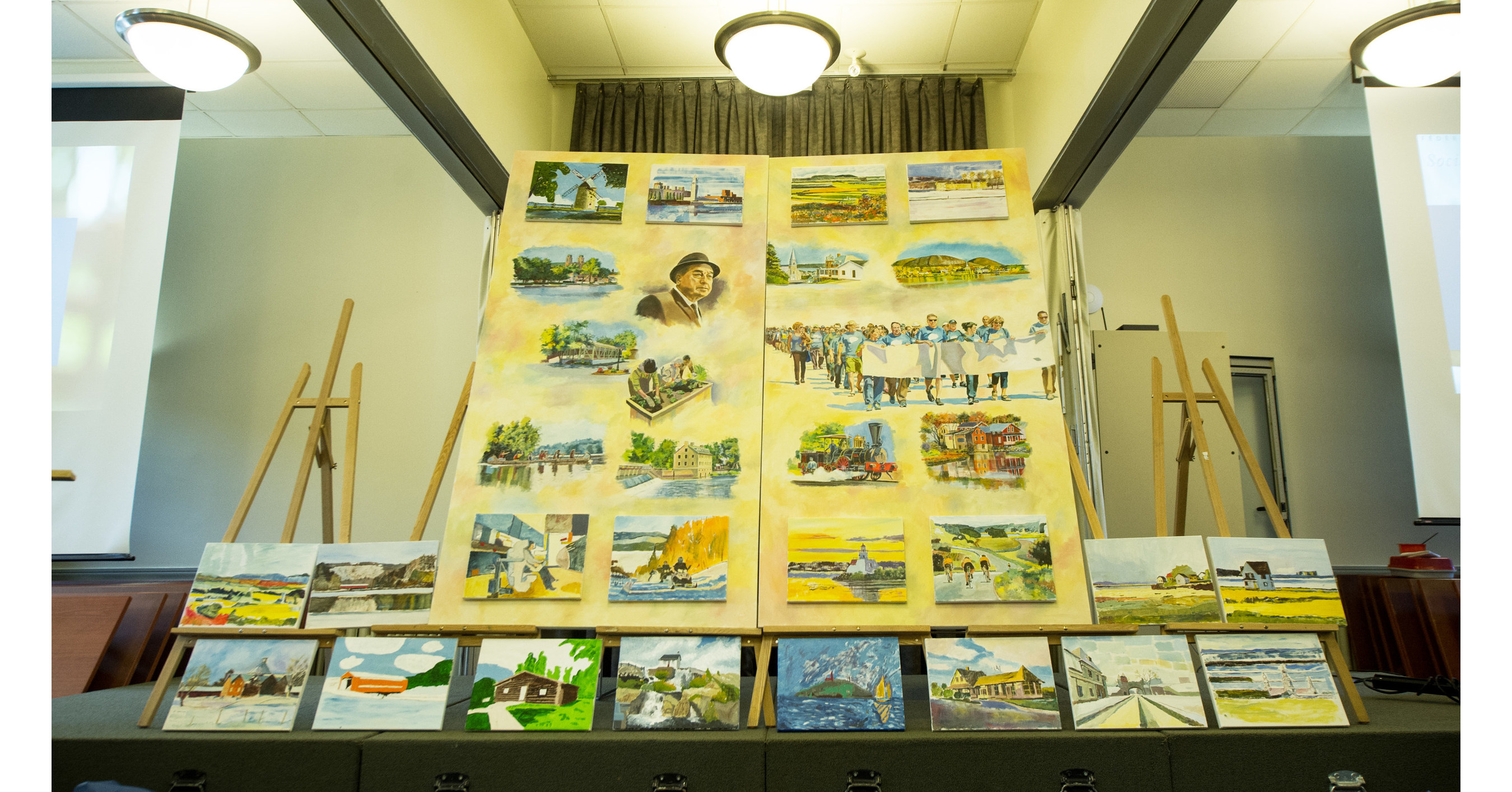 Artist John Ryan unveils first phase of his provincial mural honoring ...