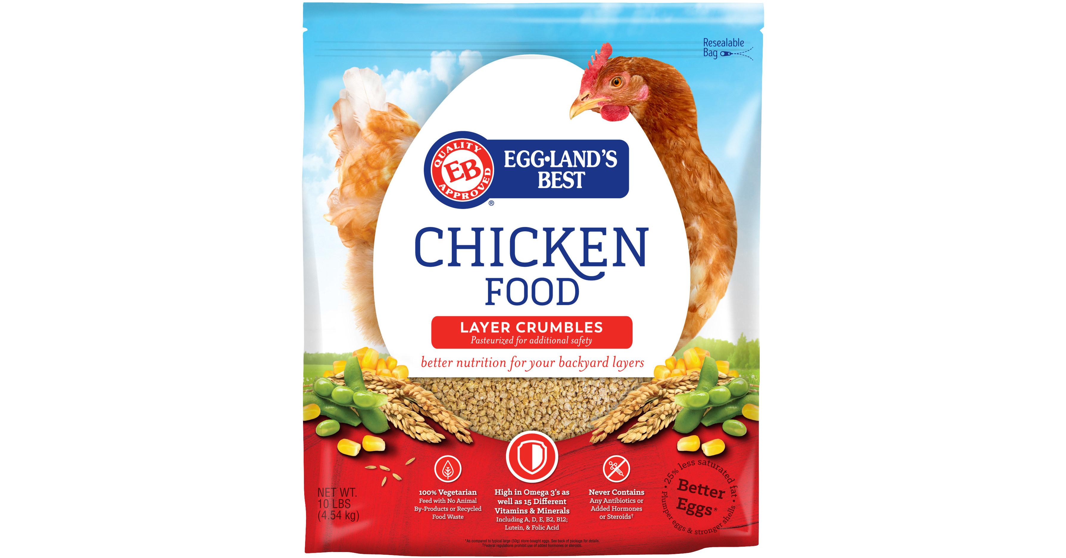 Eggland's Best Launches New, Premium Chicken Food For Backyard Chickens