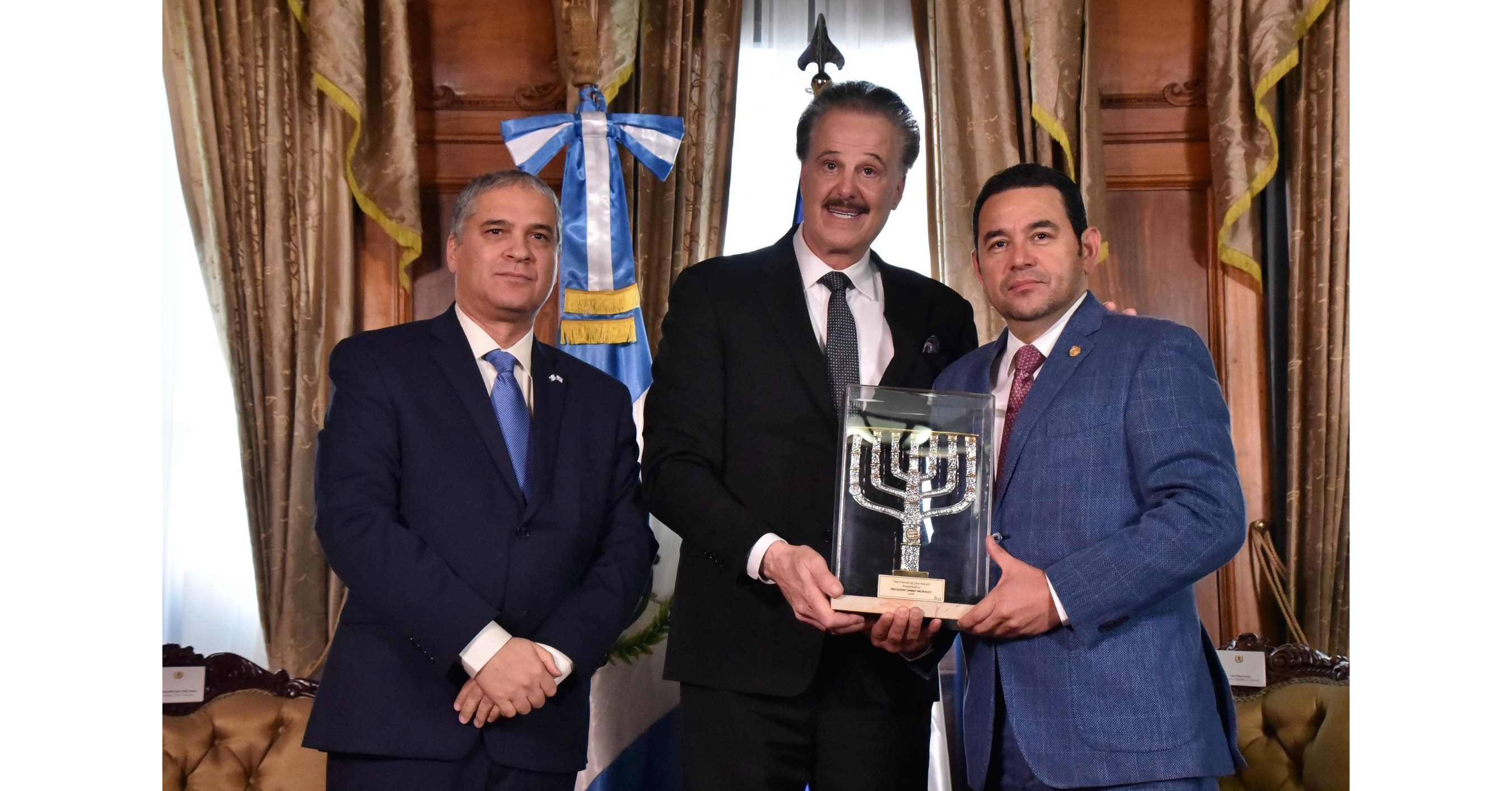 President Morales of Guatemala Receives the Friends of Zion Award