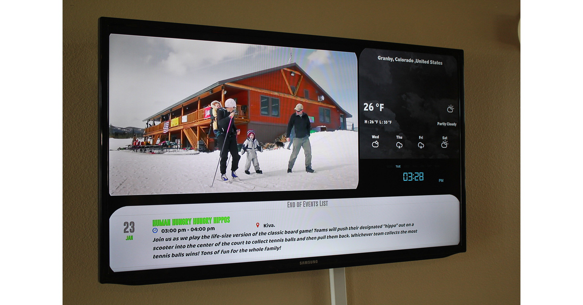 Mvix Digital Signage Enhances Communication at YMCA of the Rockies