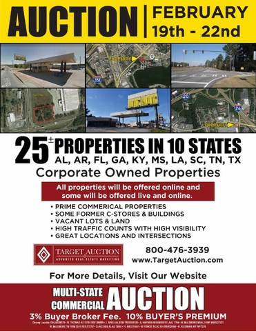Target Auction Company announces 25± Commercial Auction Properties ...