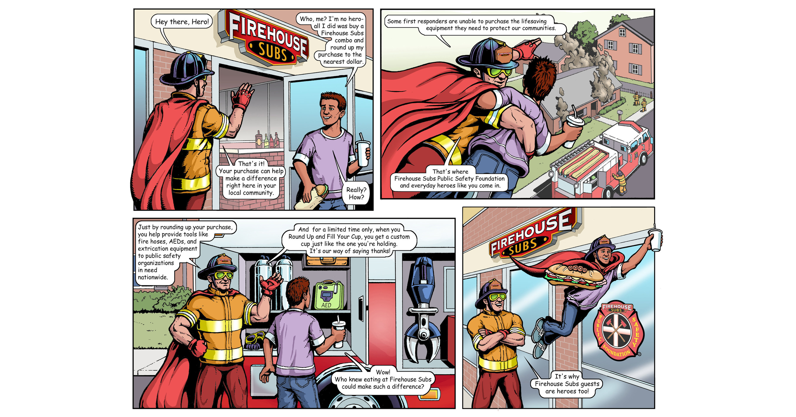 Firehouse Subs® Launches Round Up & Fill Your Cup Program