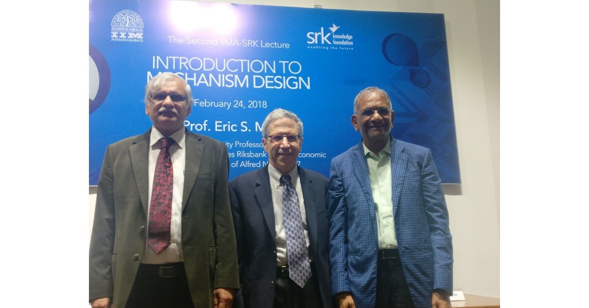SRKKF and IIMA Invite Noble Laureate Eric S. Maskin to Deliver Lecture ...