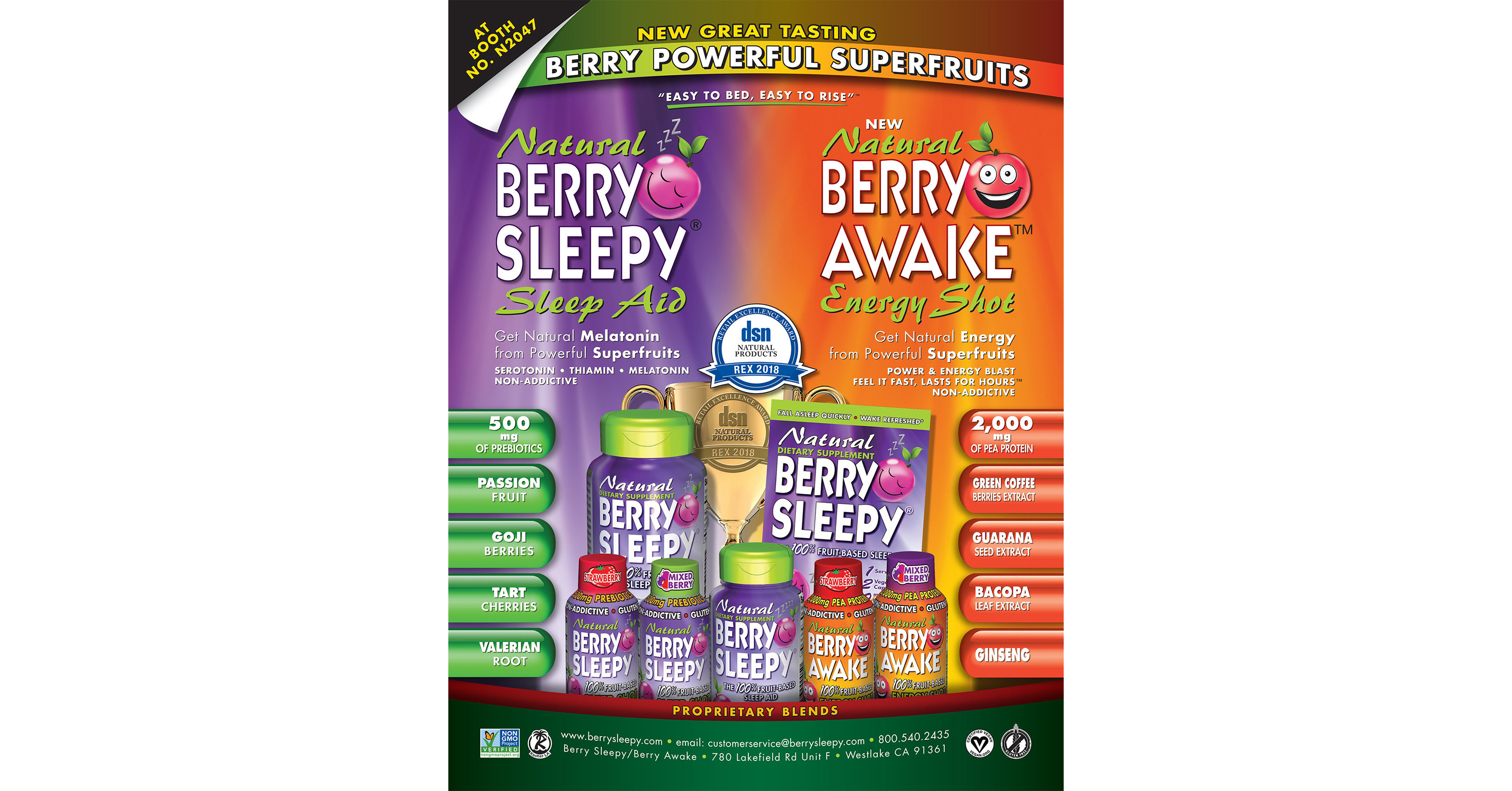 Berry Sleepy and Berry Awake Honored With the Prestigious REX Award