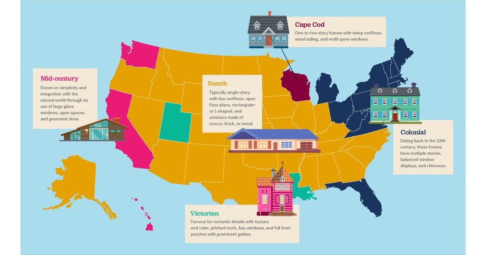 Trulia Reveals America's Favorite Architectural Styles and Where to ...