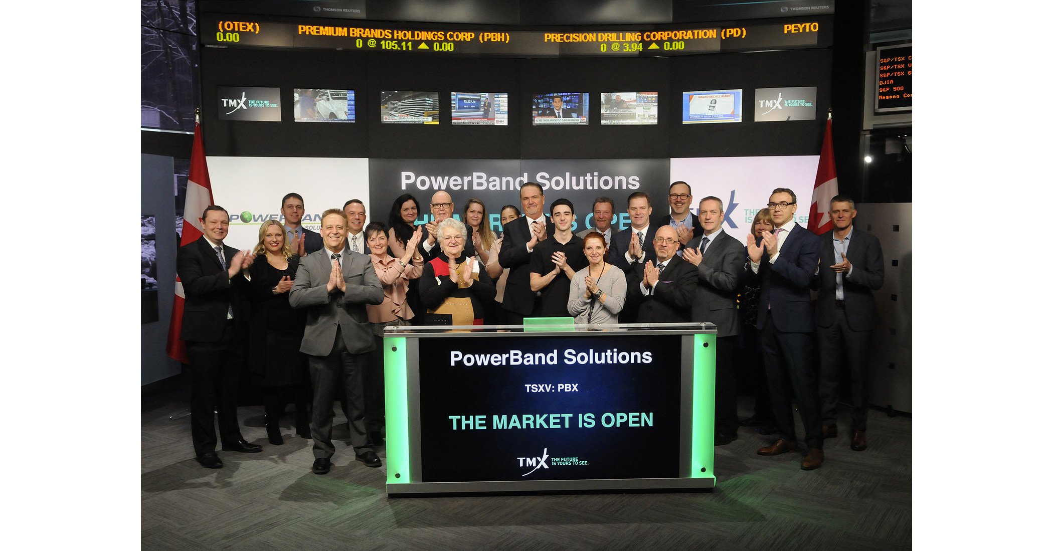 PowerBand Solutions Inc. Opens the Market