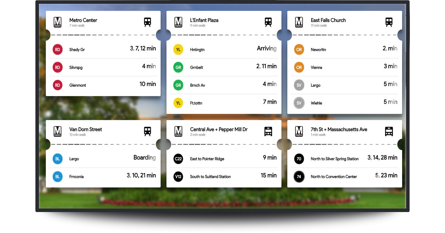 Mvix Brings Public Transit to Digital Signage Displays