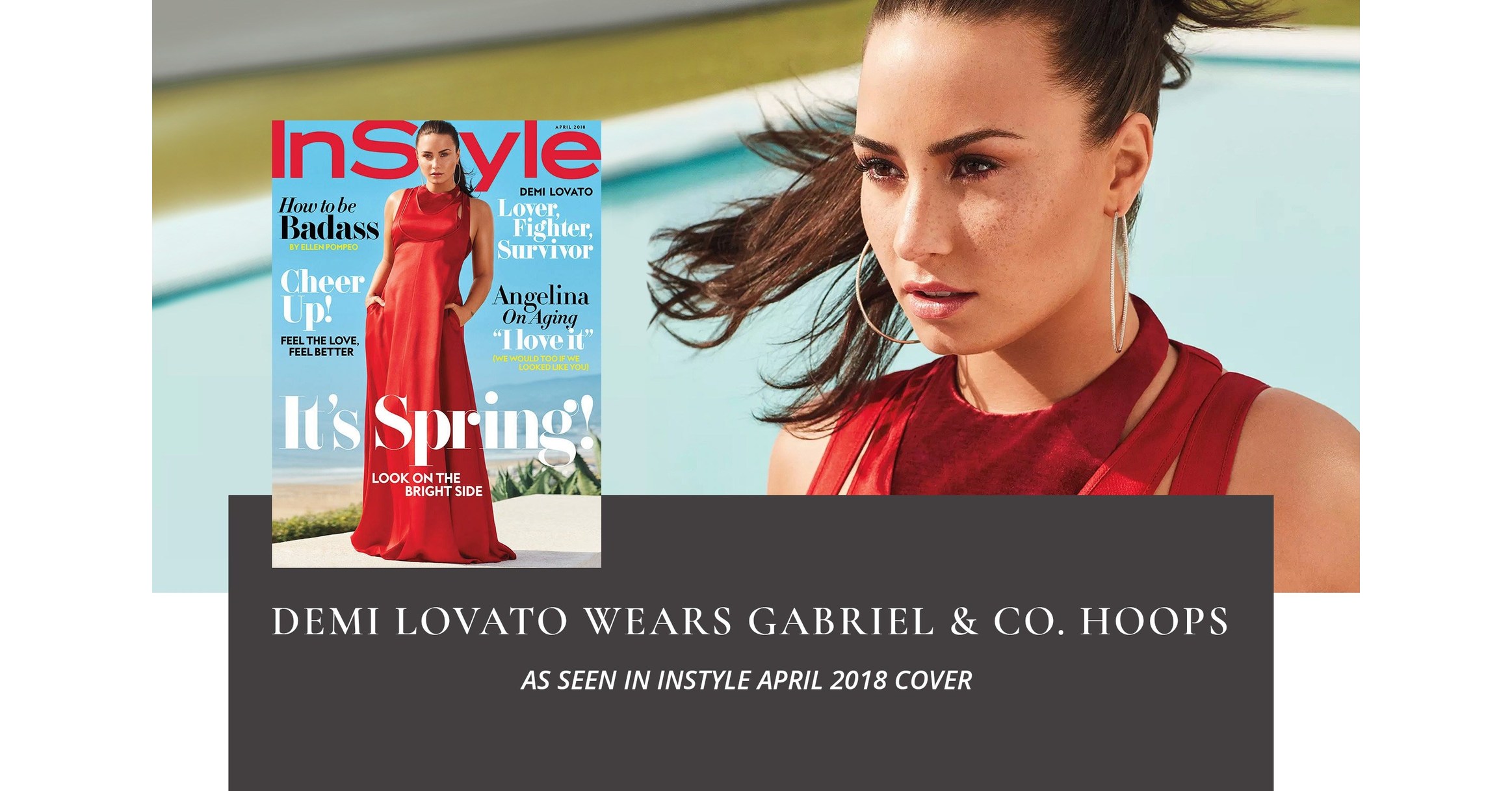 Demi Lovato Dazzles in Gabriel & Co. on InStyle's April Cover