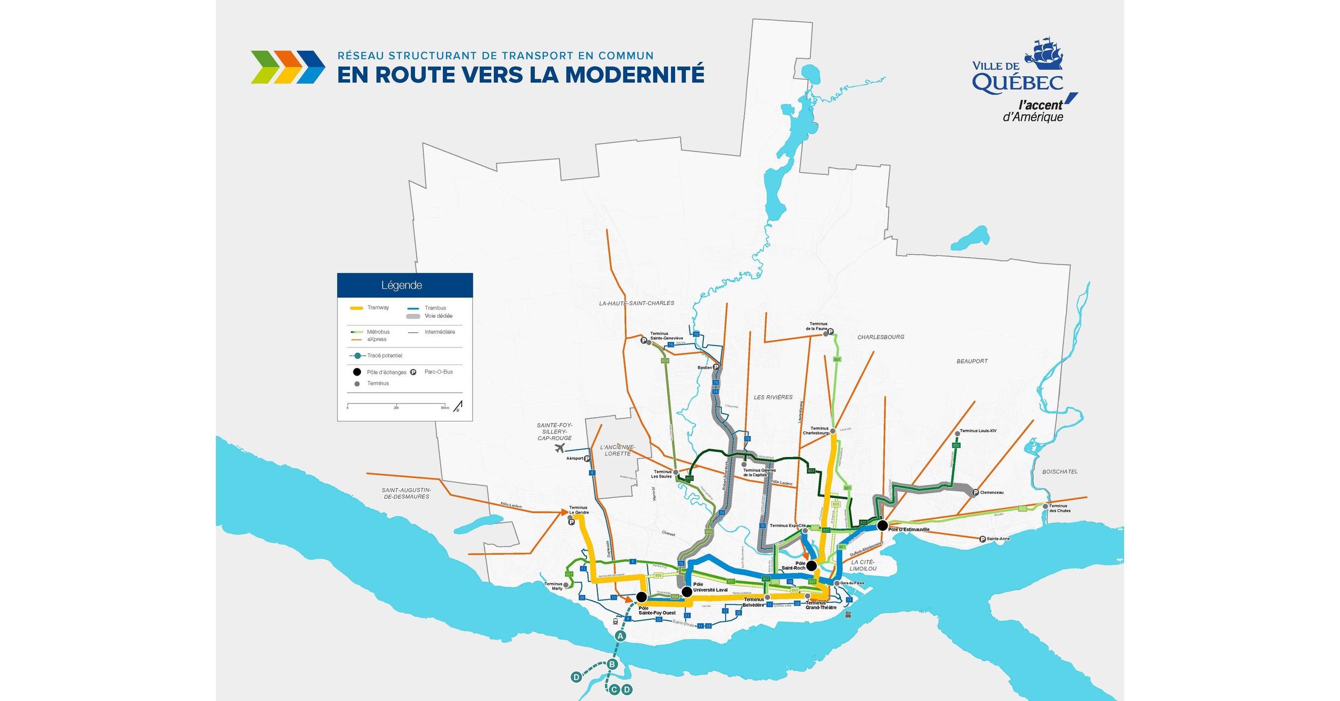 Tramway, trambus et plusieurs autres moyens mis en place pour améliorer ...
