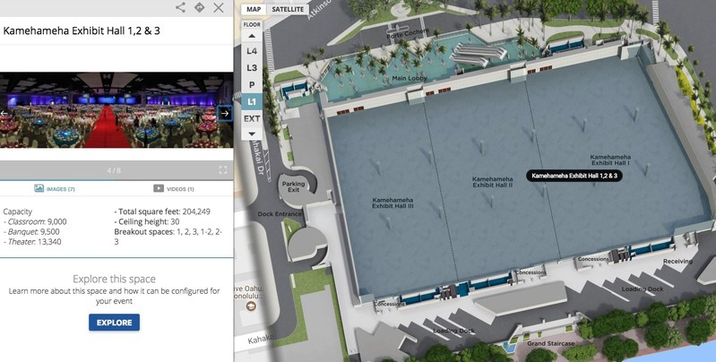 Hawaii Convention Center Launches Concept3D’s 3D Mapping Platform