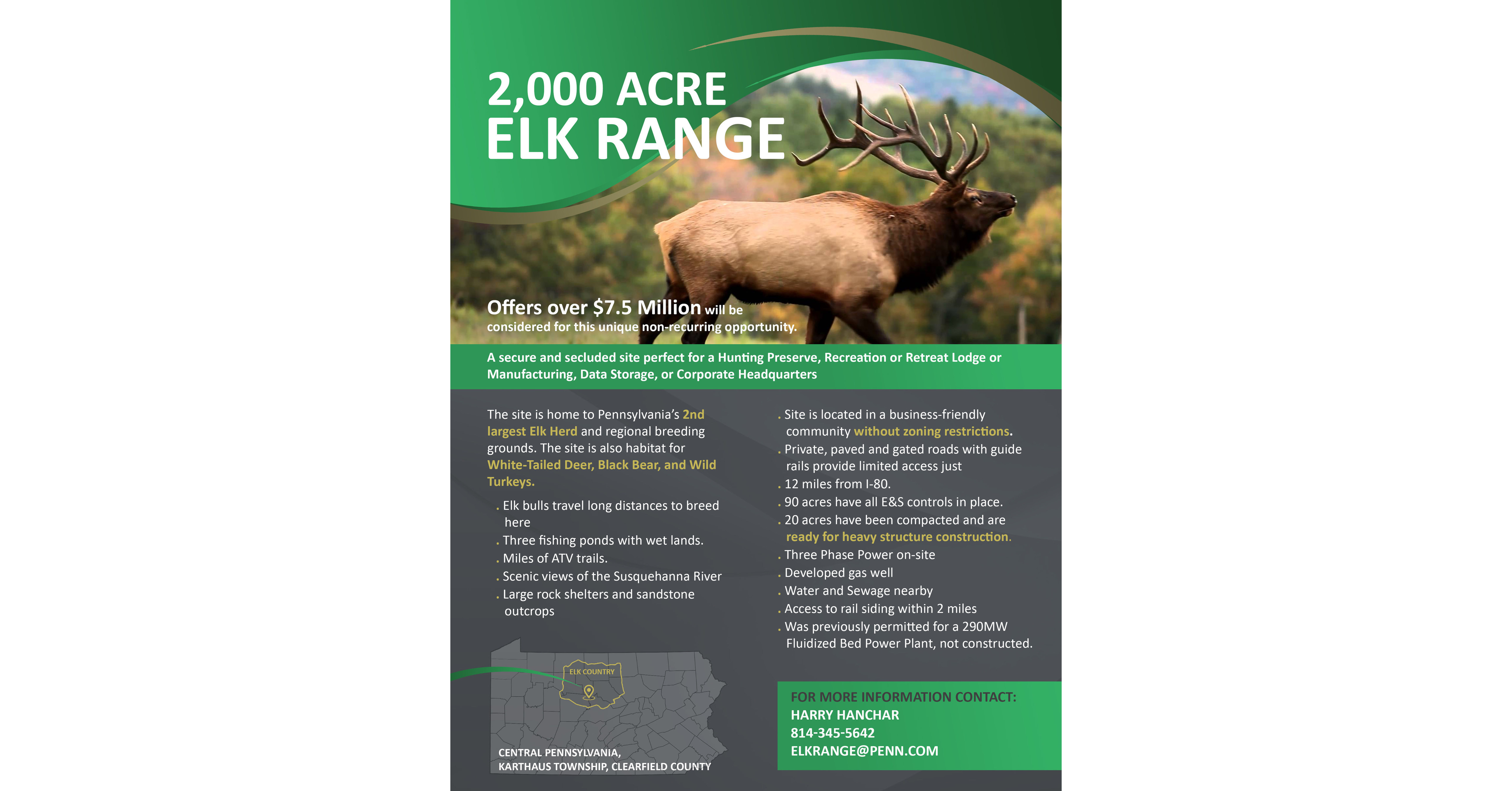 Spectacular Elk Range Going On The Market