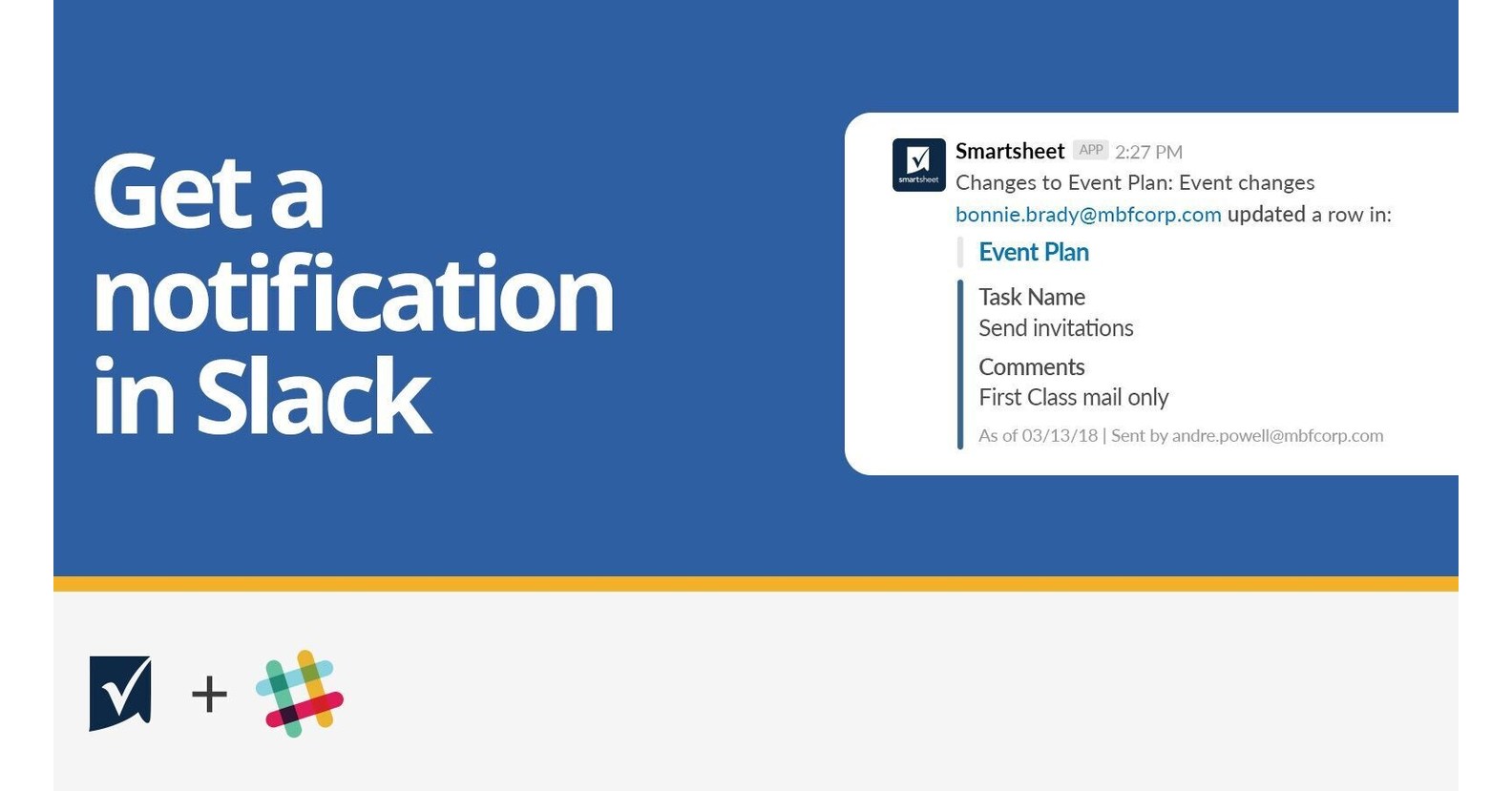 Smartsheet Announces Integration With Slack