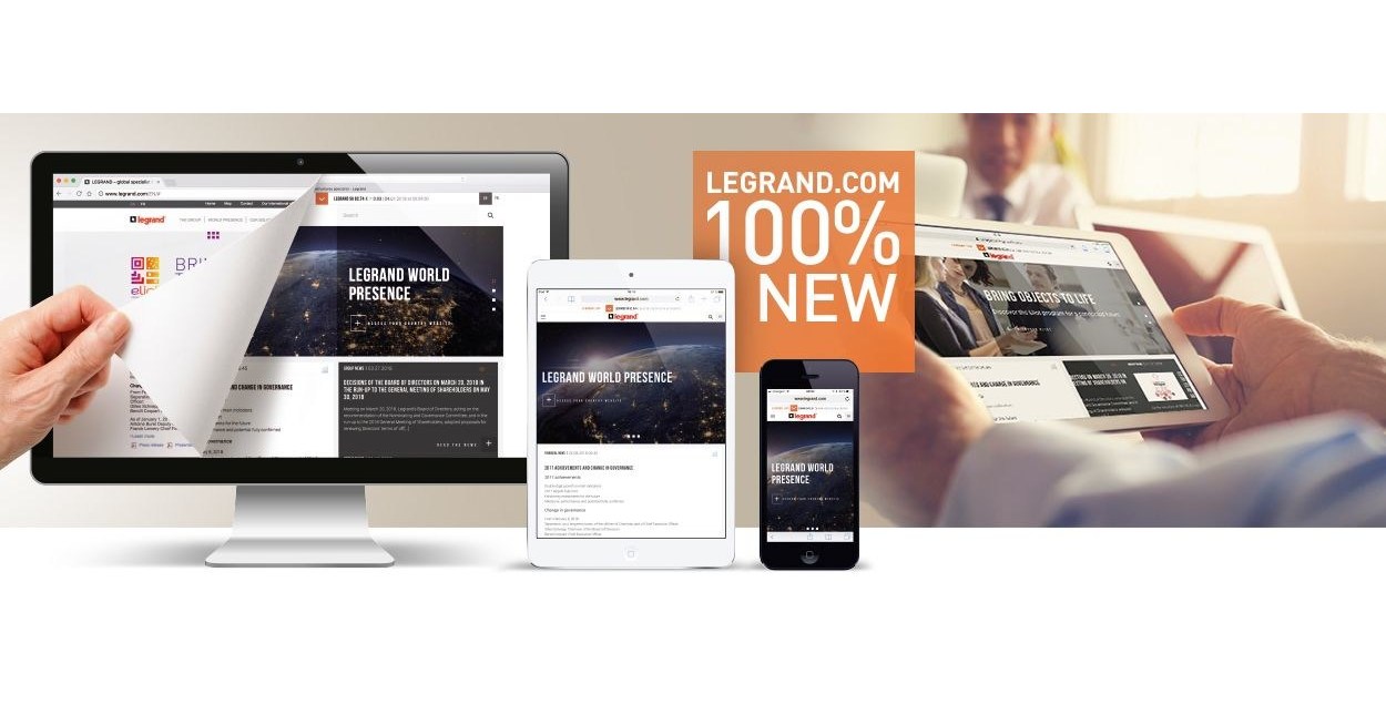 Nouveau site Corporate Legrand