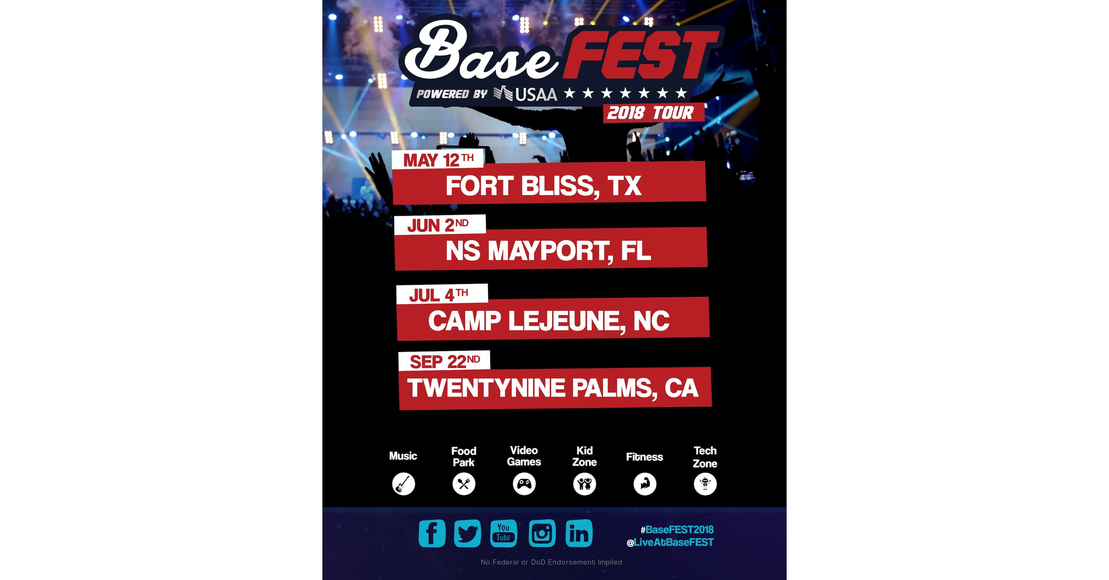 BaseFEST Powered By USAA, A Festival Experience To Hit Four (4) Major ...