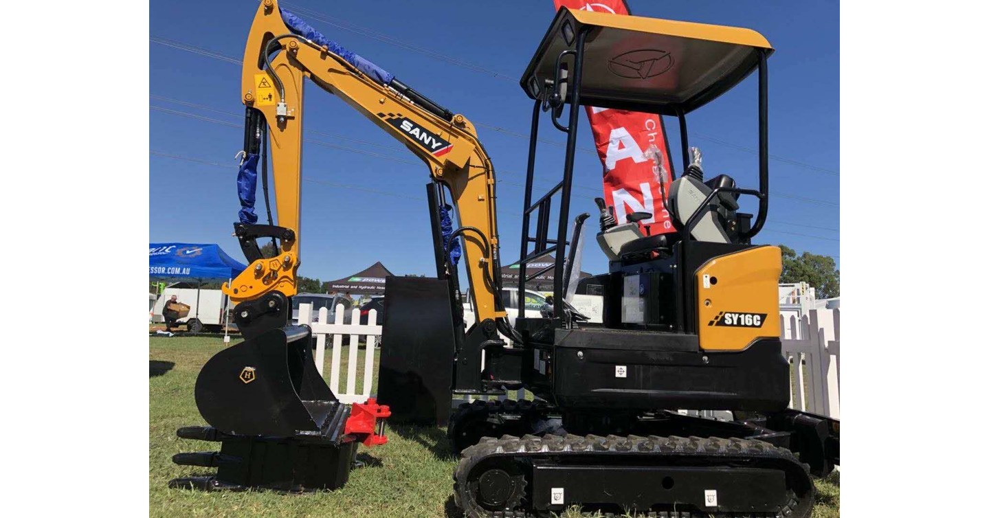 SANY mini excavators make successful debut in Australian national expo