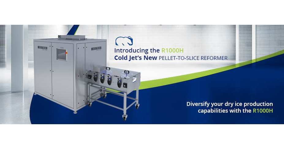 Cold Jet Launches New R1000H Dry Ice Pellet-to-Slice Reformer