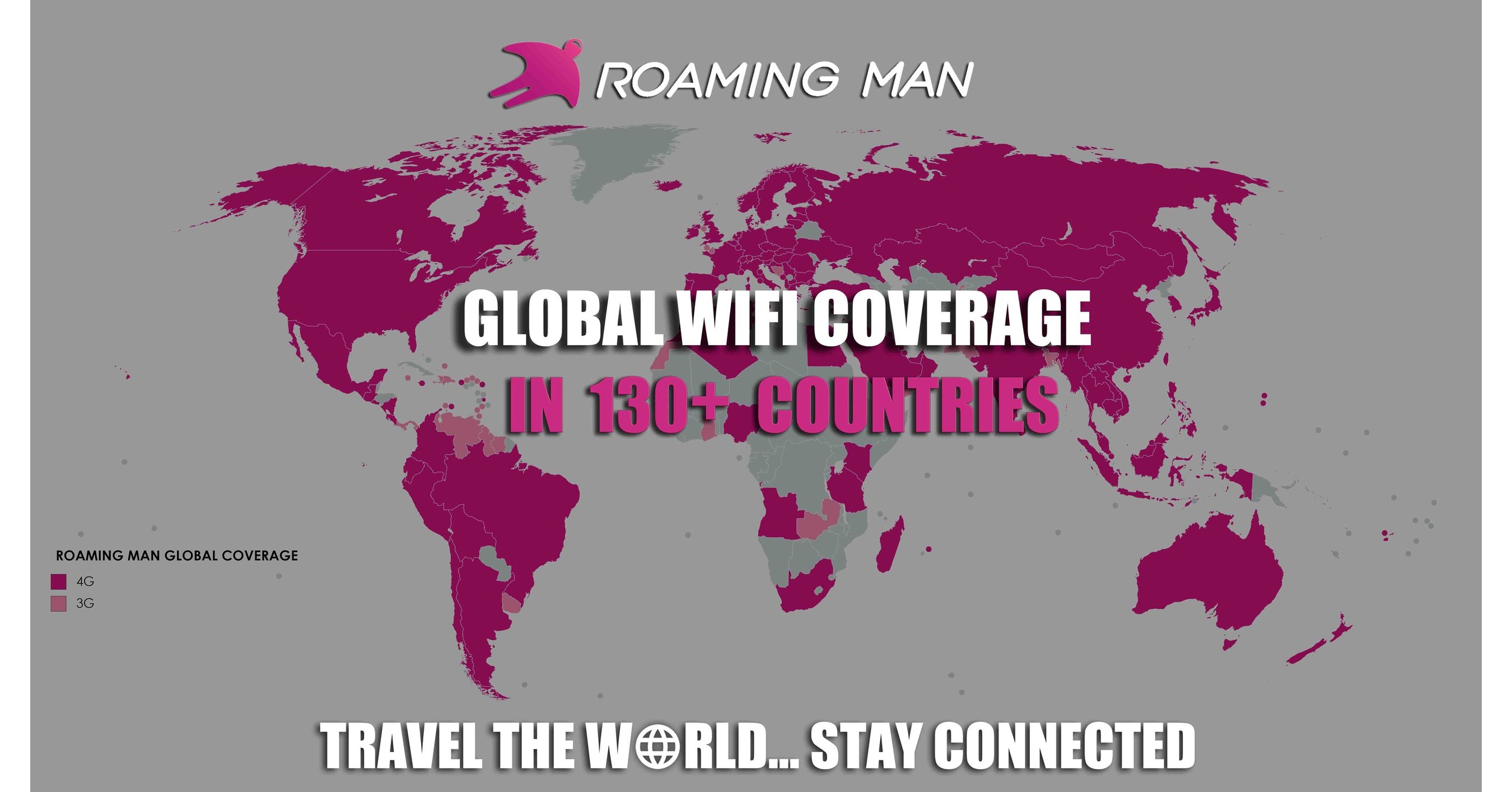 ROAMING MAN Announces Availability in 130+ Countries