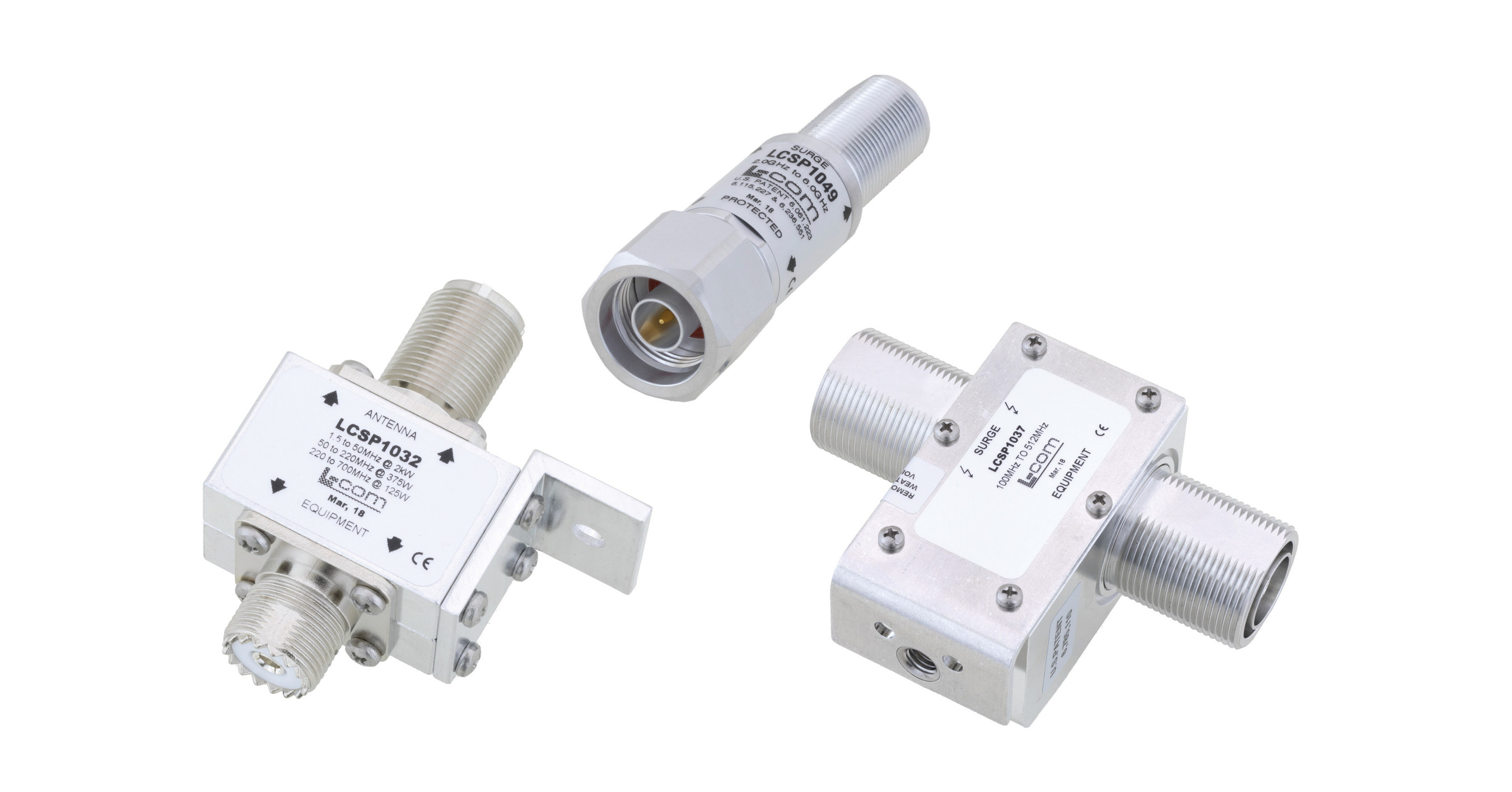 L-com Launches New Line of Coaxial RF Lightning and Surge Protectors