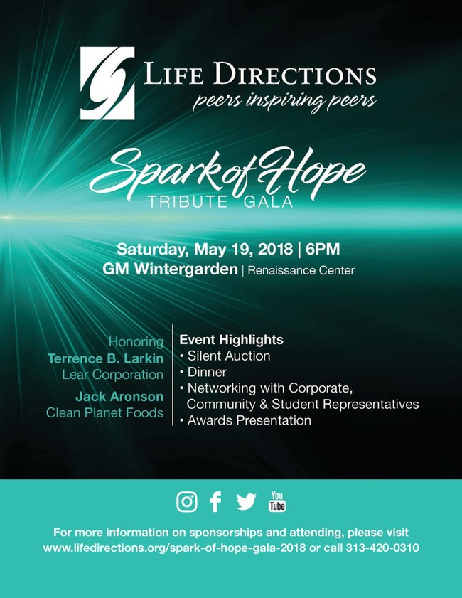 Life Directions 2018 Spark of Hope Tribute Gala to Honor Outstanding ...