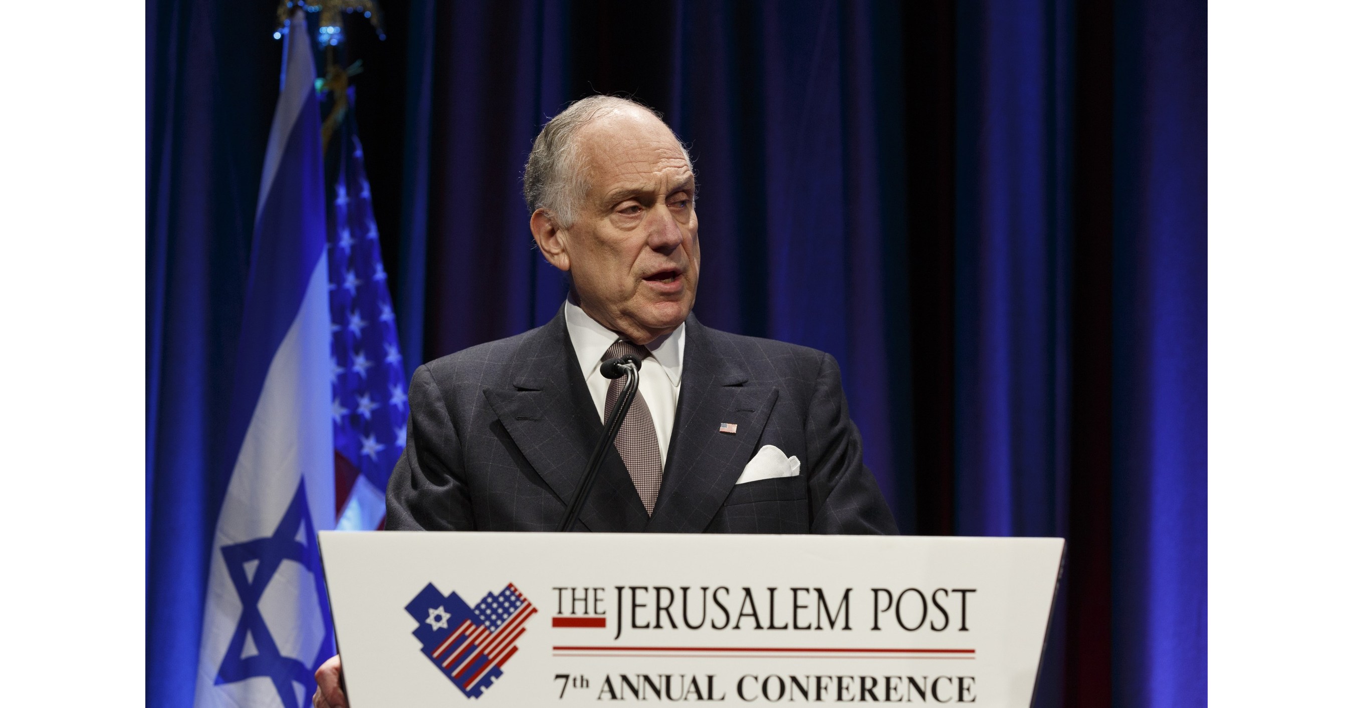 Ronald S. Lauder toma la palabra en la Conferencia del Jerusalem Post e ...
