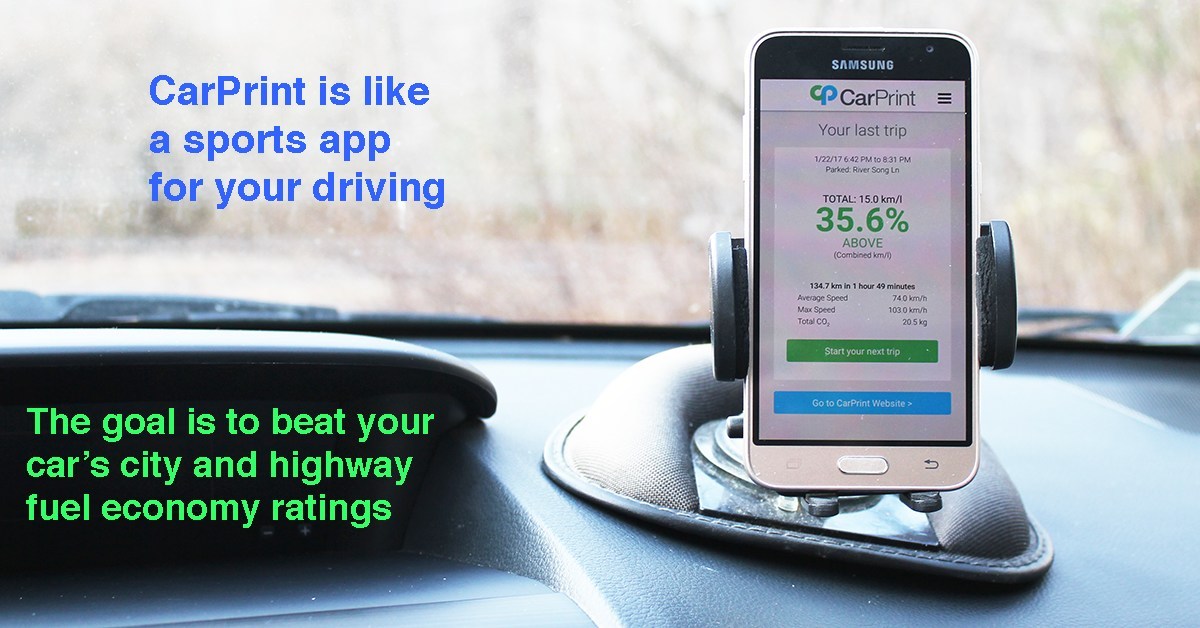 CarPrint Green Driving App Helps Drivers Save Money and Fight Climate ...