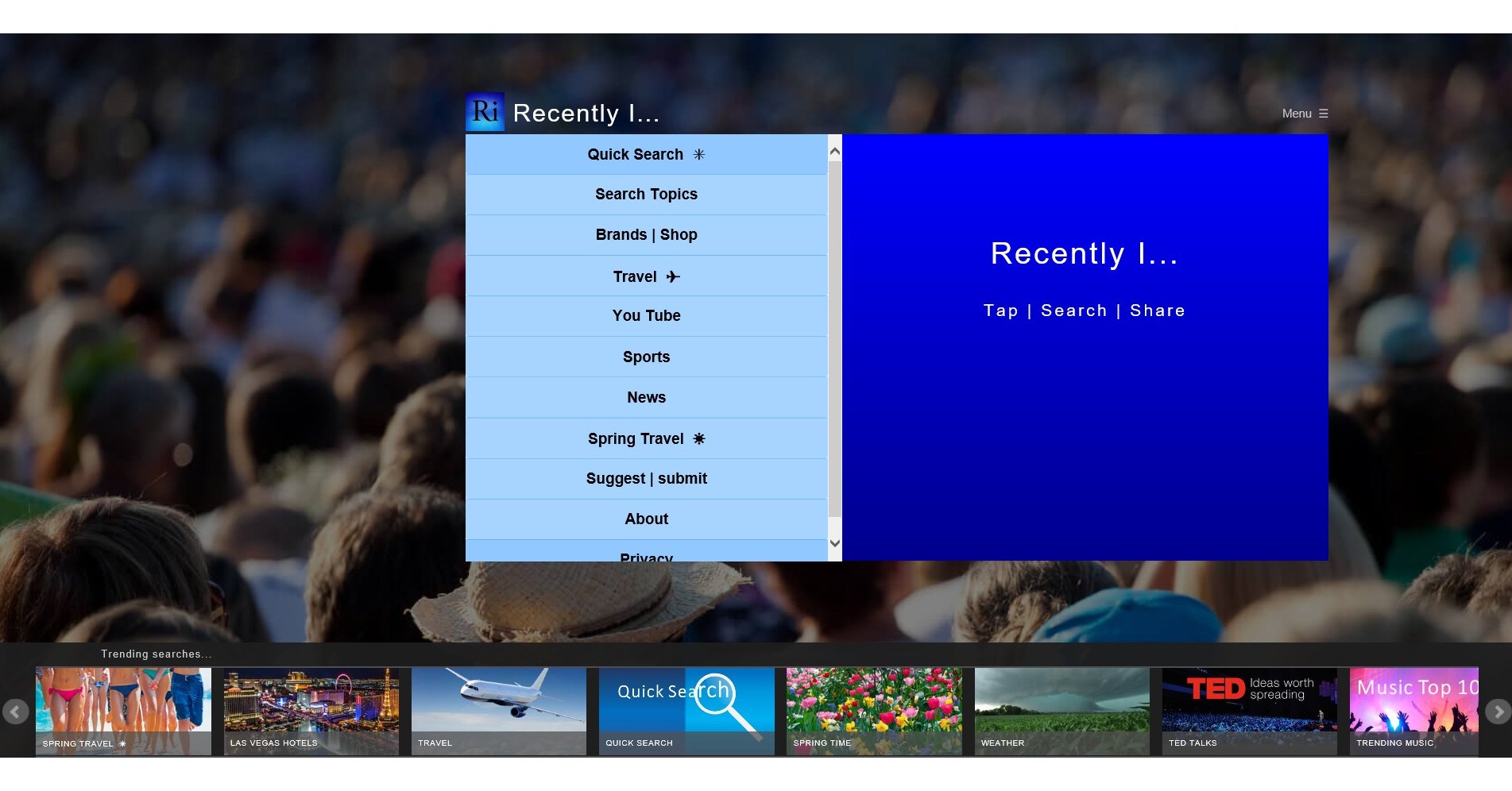 Empowering Search With a Tap of Your Finger