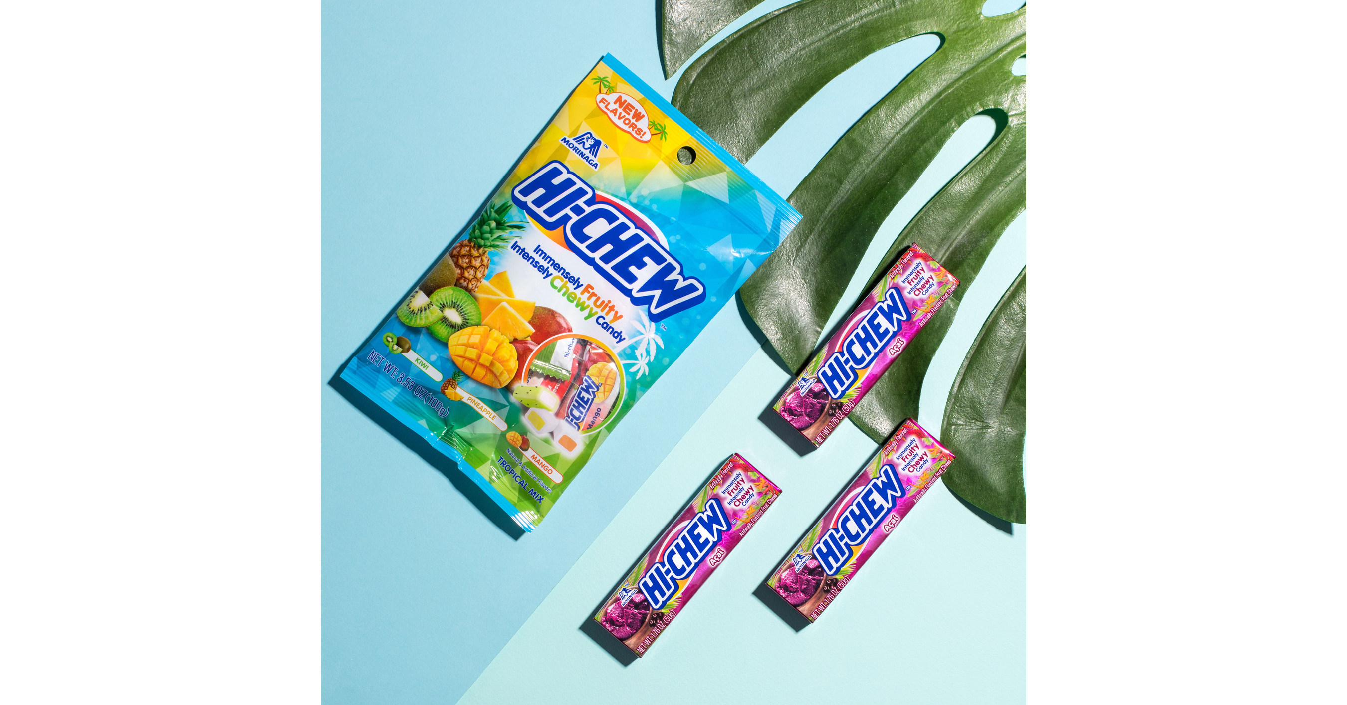 Enjoy a Flavor-cation with New HI-CHEW™ Açaí and Tropical Mix