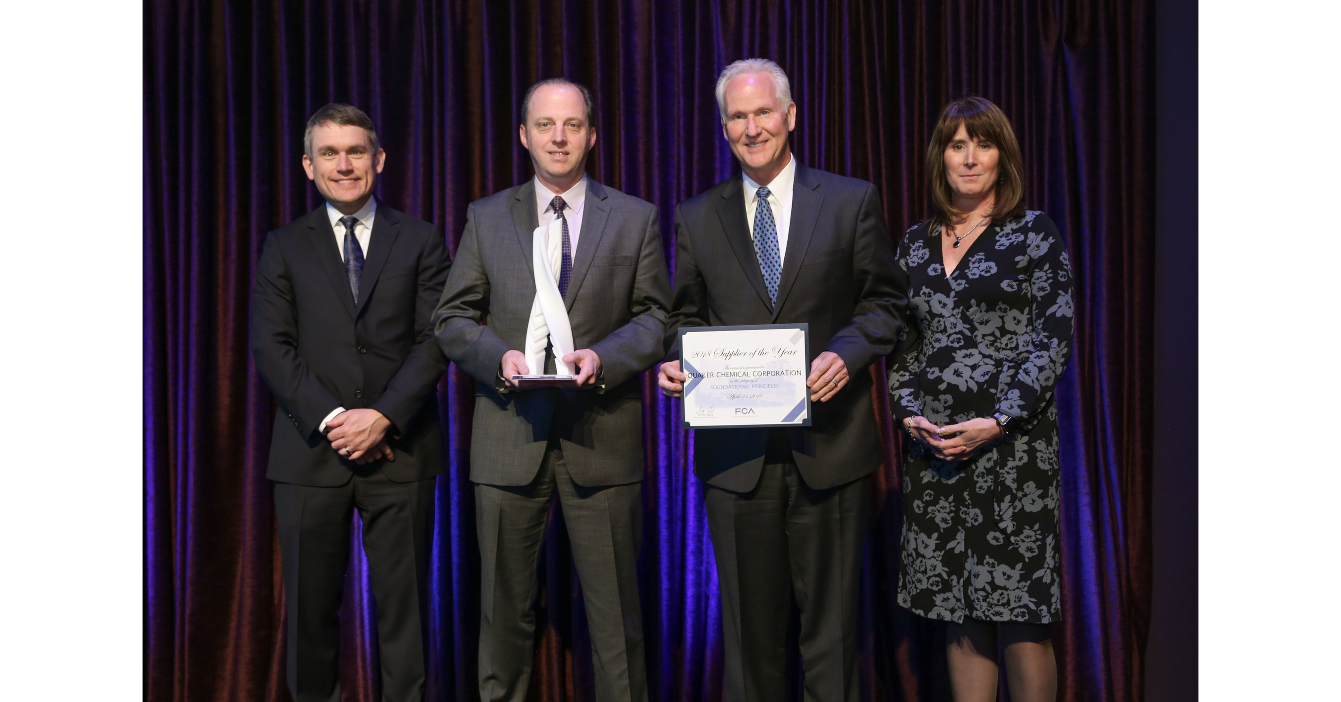 Quaker Chemical Recognized as the Foundational Principles Supplier of ...