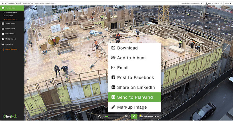 Construction Camera Leader TrueLook Announces Integration with PlanGrid