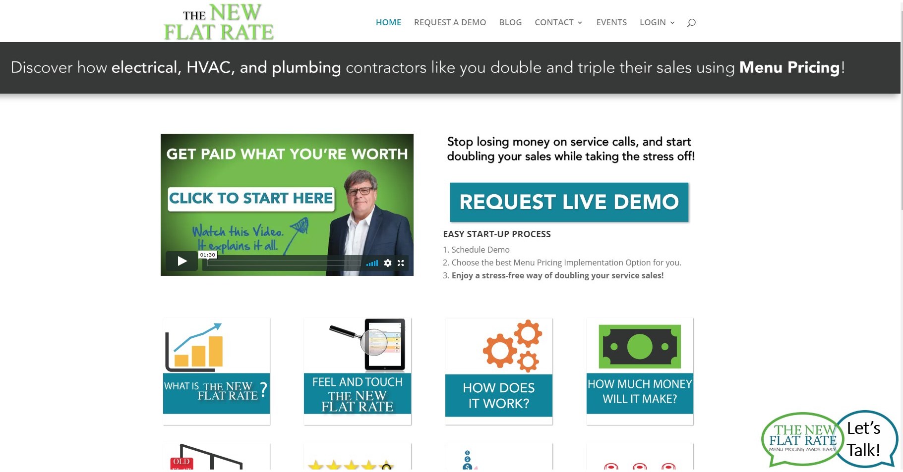 The New Flat Rate Unveils New Interactive Website