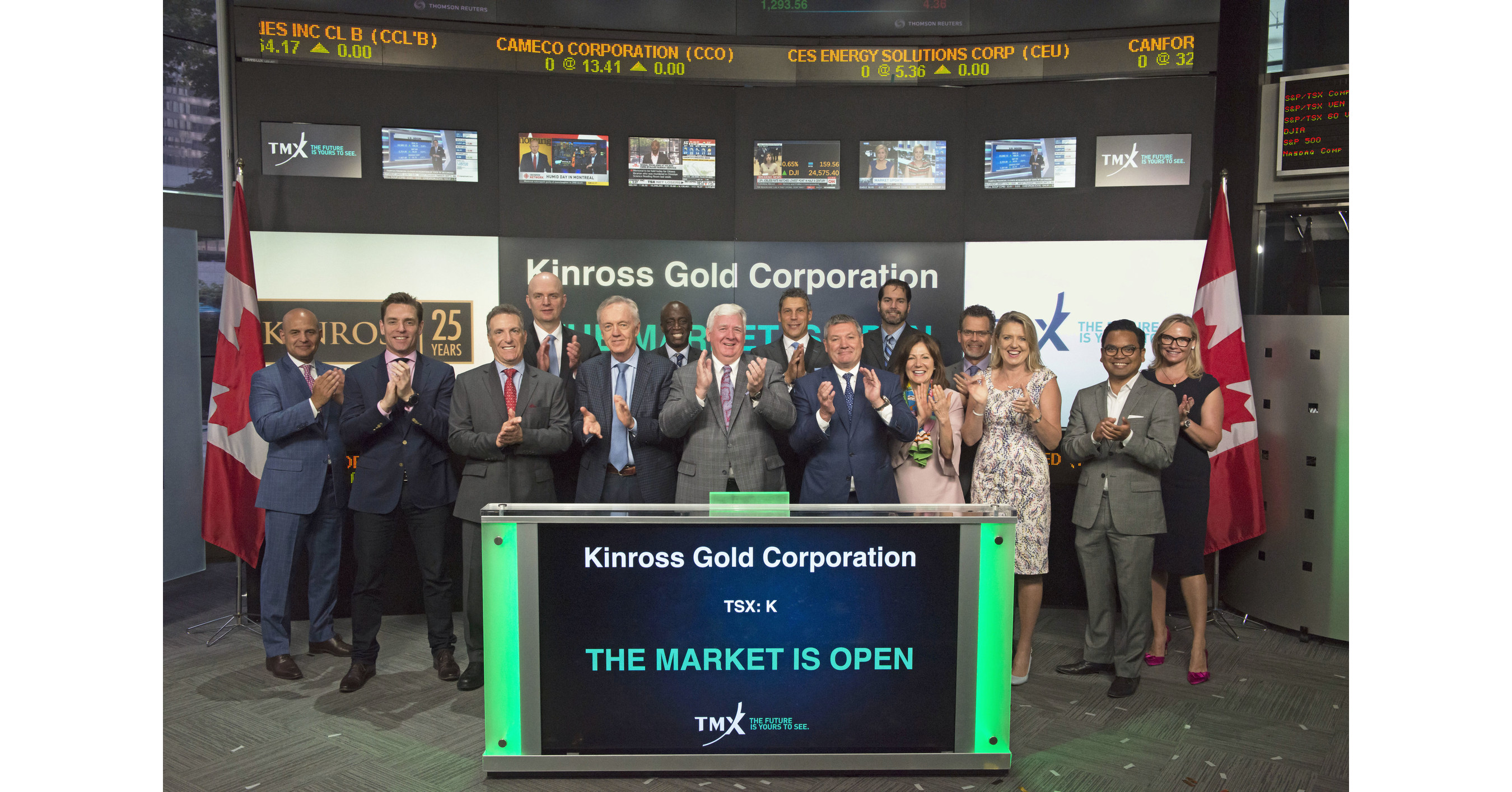 Kinross Gold Corporation Opens the Market