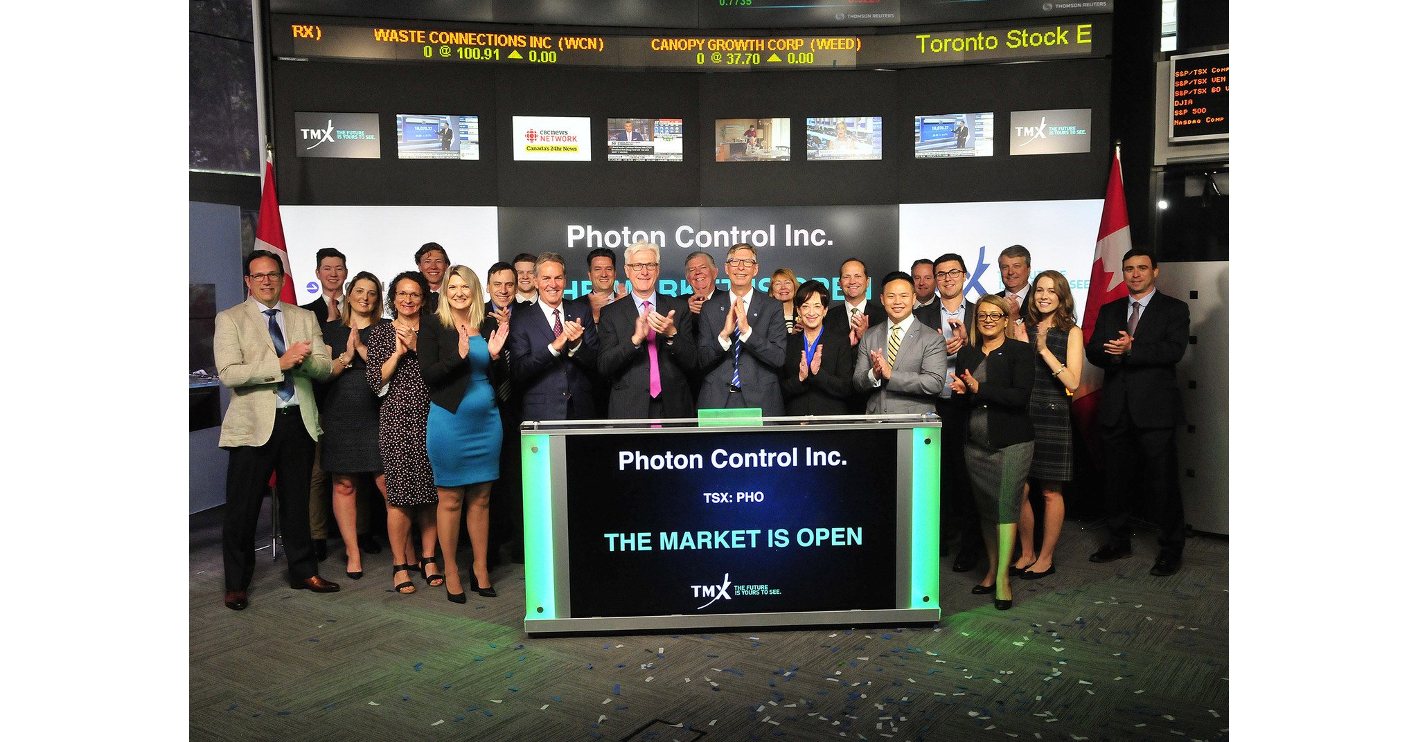Photon Control Inc. Opens the Market