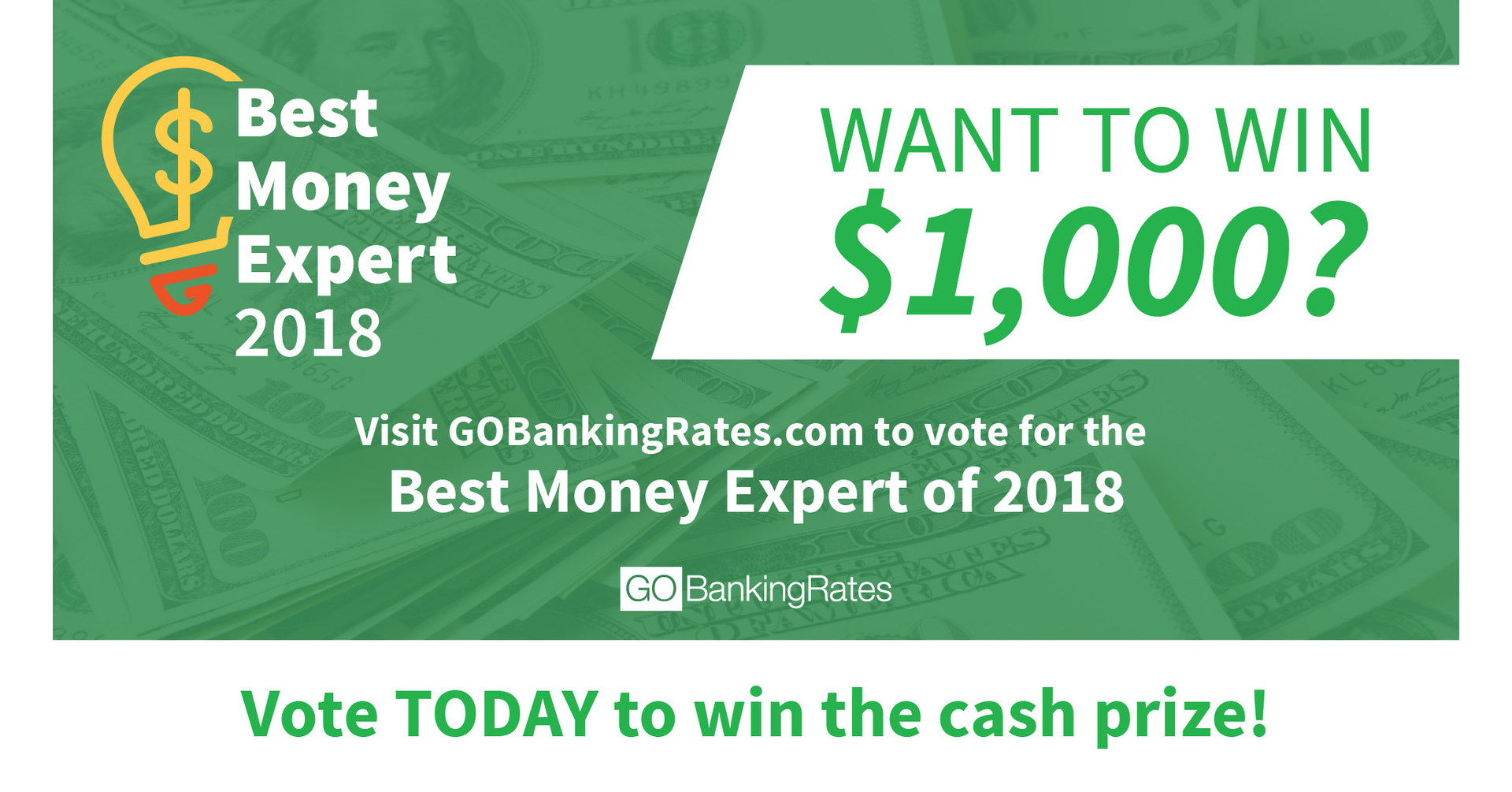 Vote Now and Enter to Win $1,000! The Best Money Expert 2018 ...
