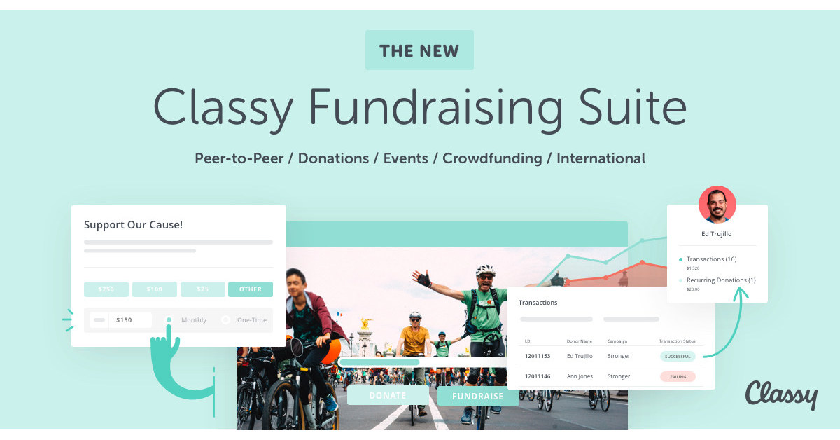 Classy Unveils Its Powerful, Next-Generation Online Fundraising Suite ...