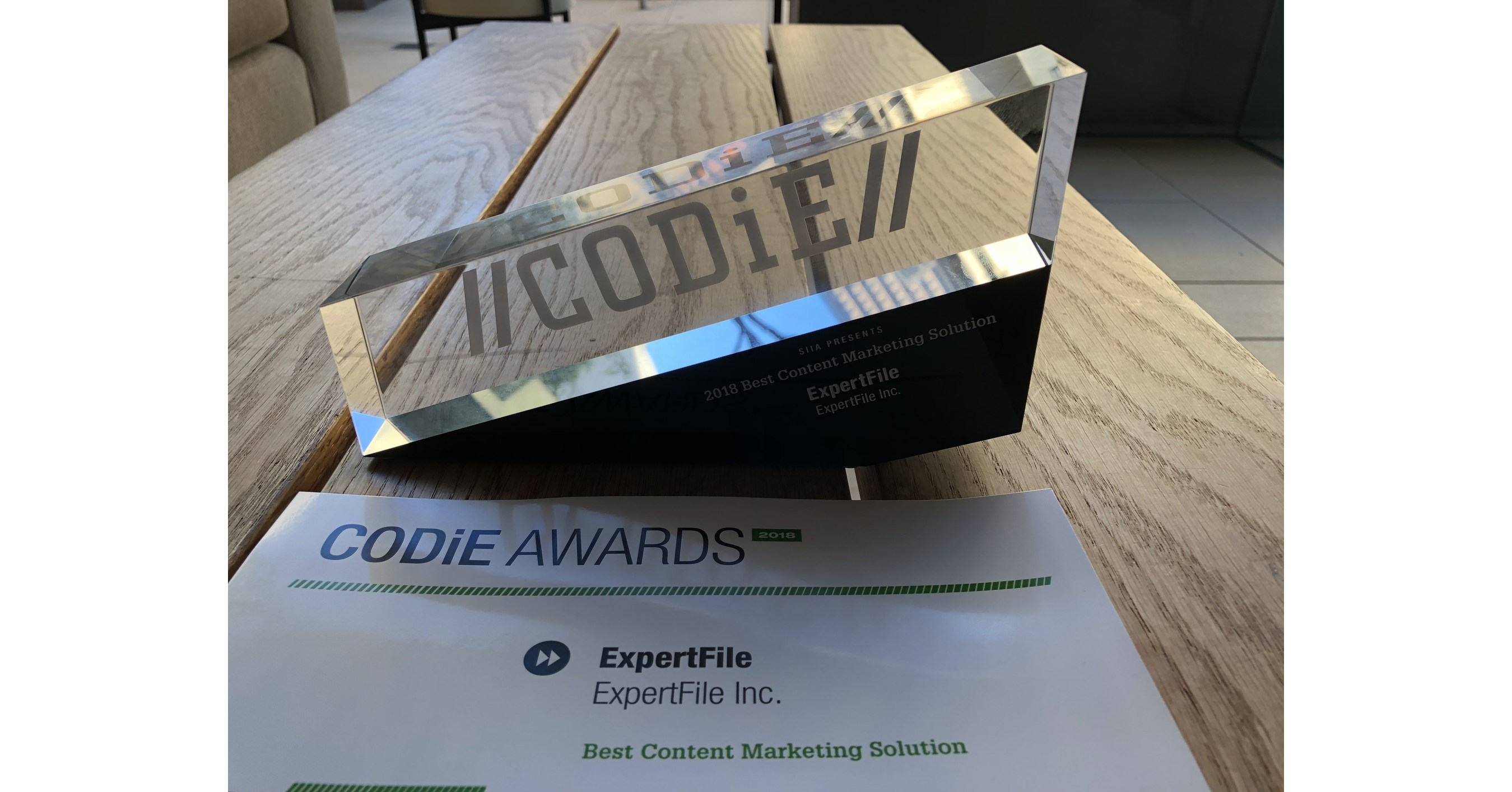 ExpertFile Wins "Best Content Marketing Solution" Award at 2018 SIIA ...