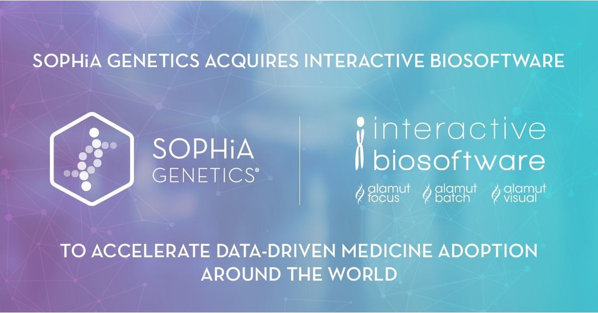 SOPHiA GENETICS adquiere Interactive Biosoftware para impulsar el ...