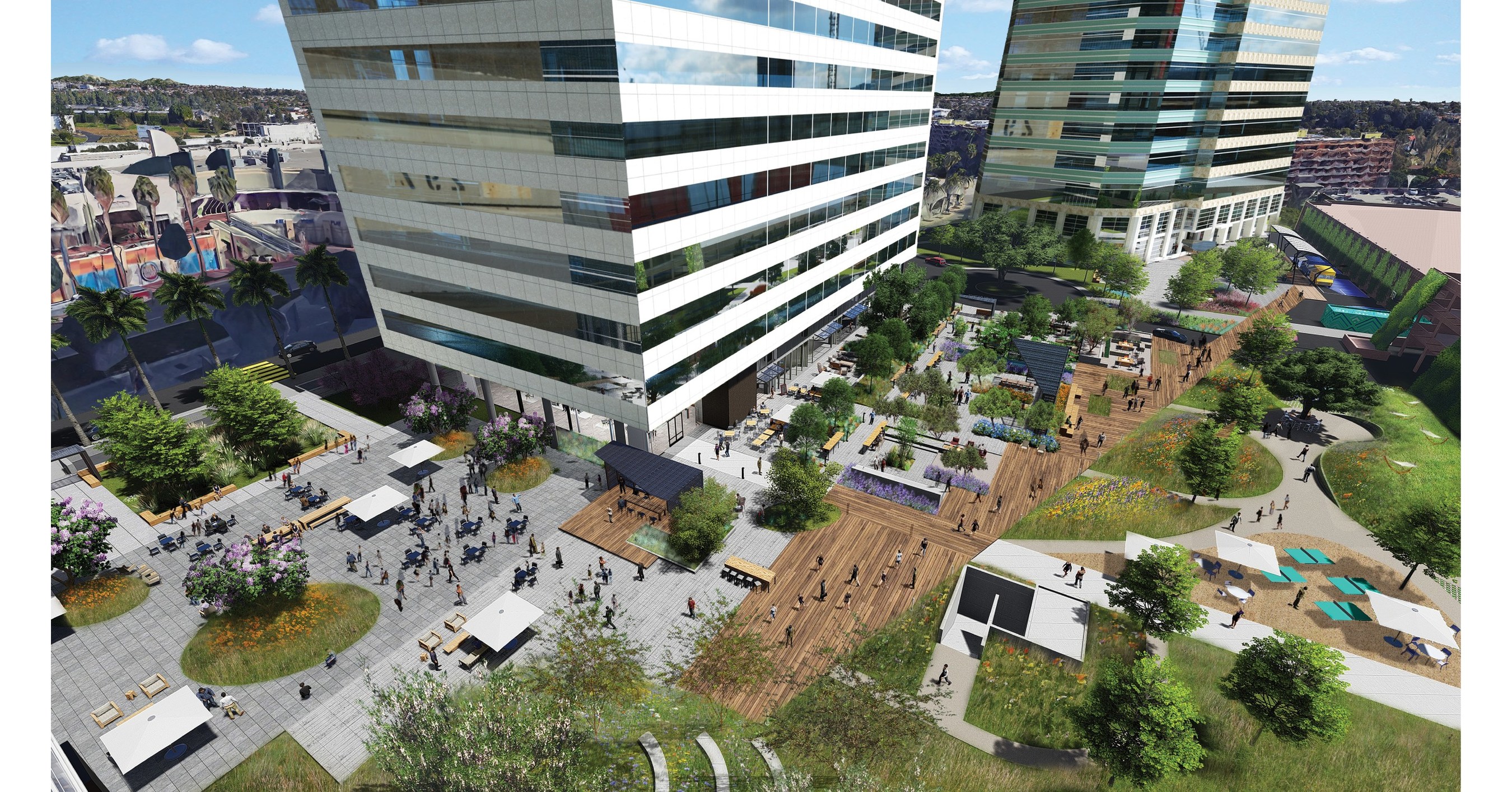 EQ Office Unveils New Plans for Howard Hughes Center in West Los Angeles