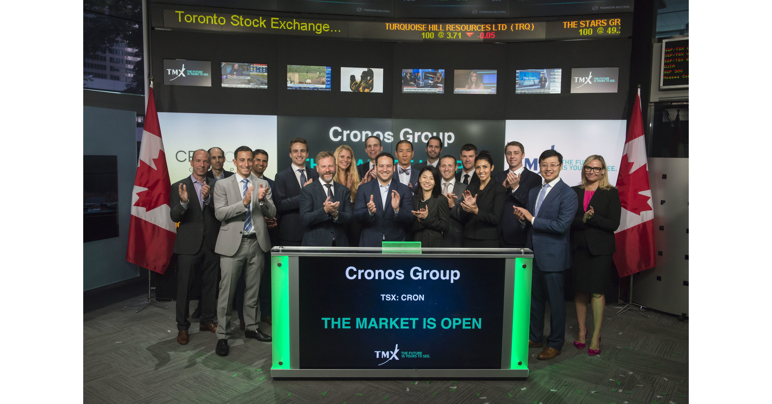 Cronos Group Inc. Opens the Market