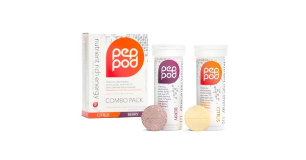 PepPod, an effervescent energy tablet which uses green tea-derived ...