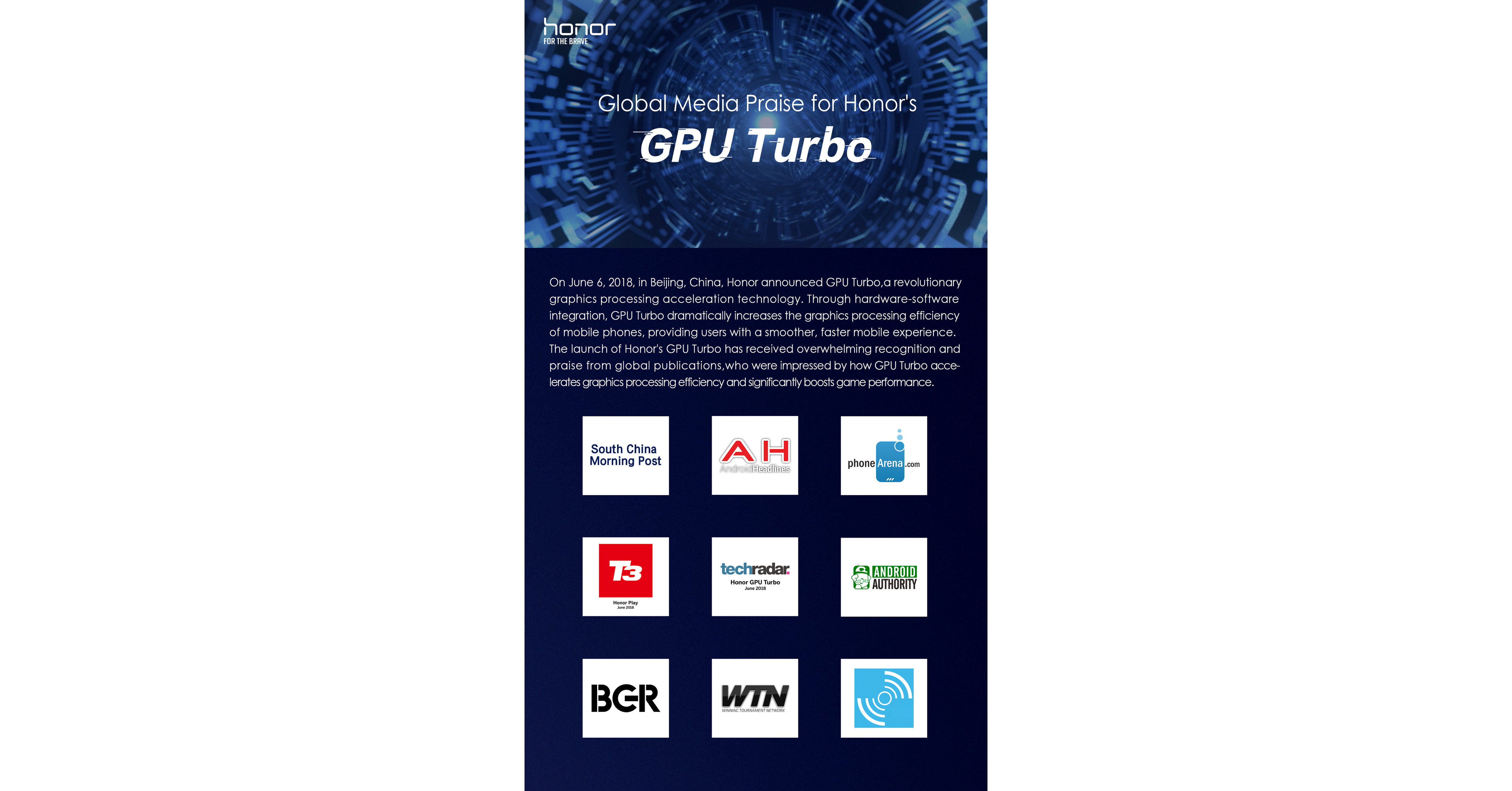 Los medios reconocen la innovadora tecnología GPU Turbo de Honor