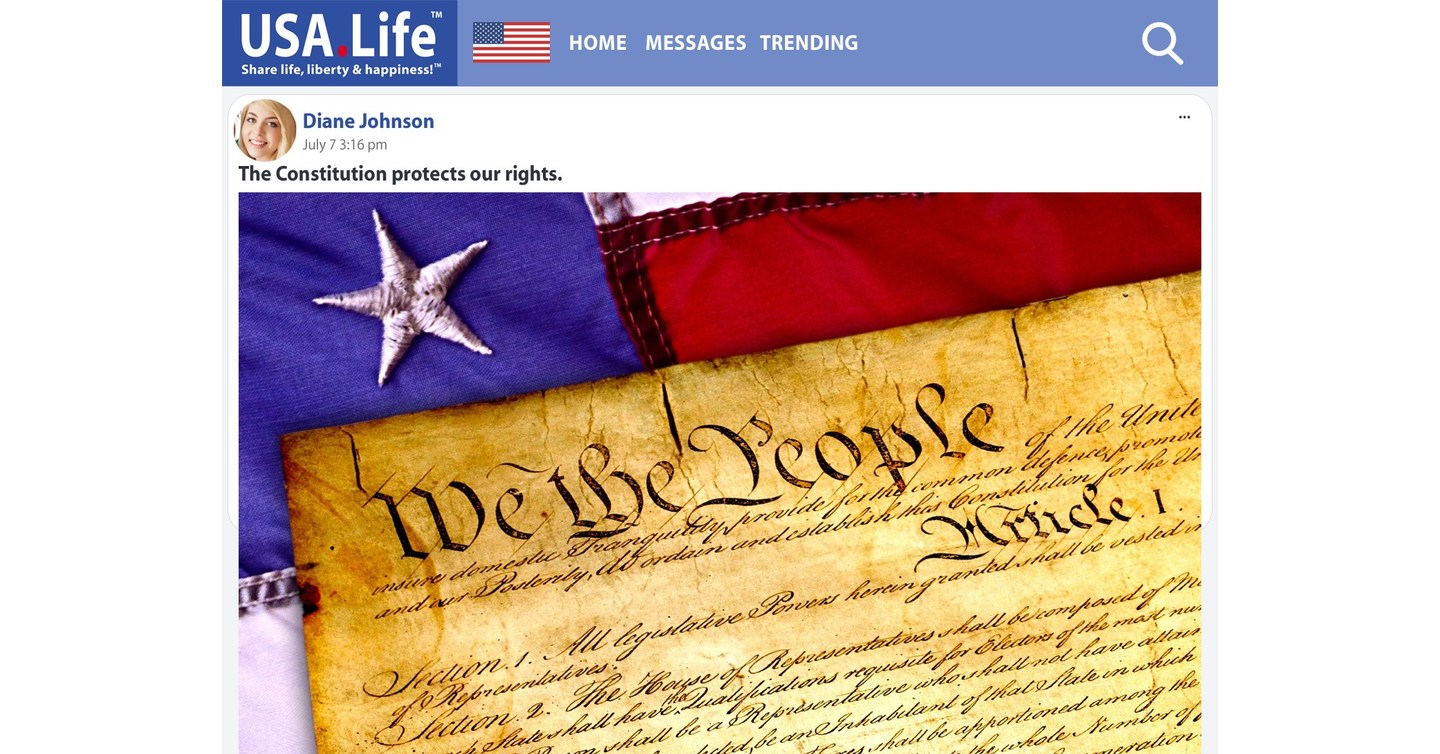 USA.Life Social Network Building Alternative to Liberal Leaning Sites