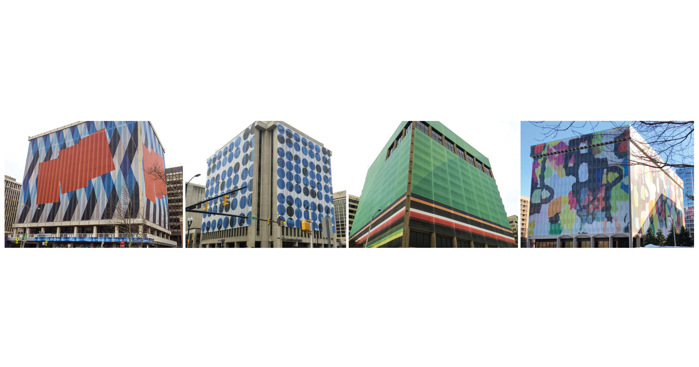 Britten Printed and Wrapped Four Crystal City Buildings with Local Artwork