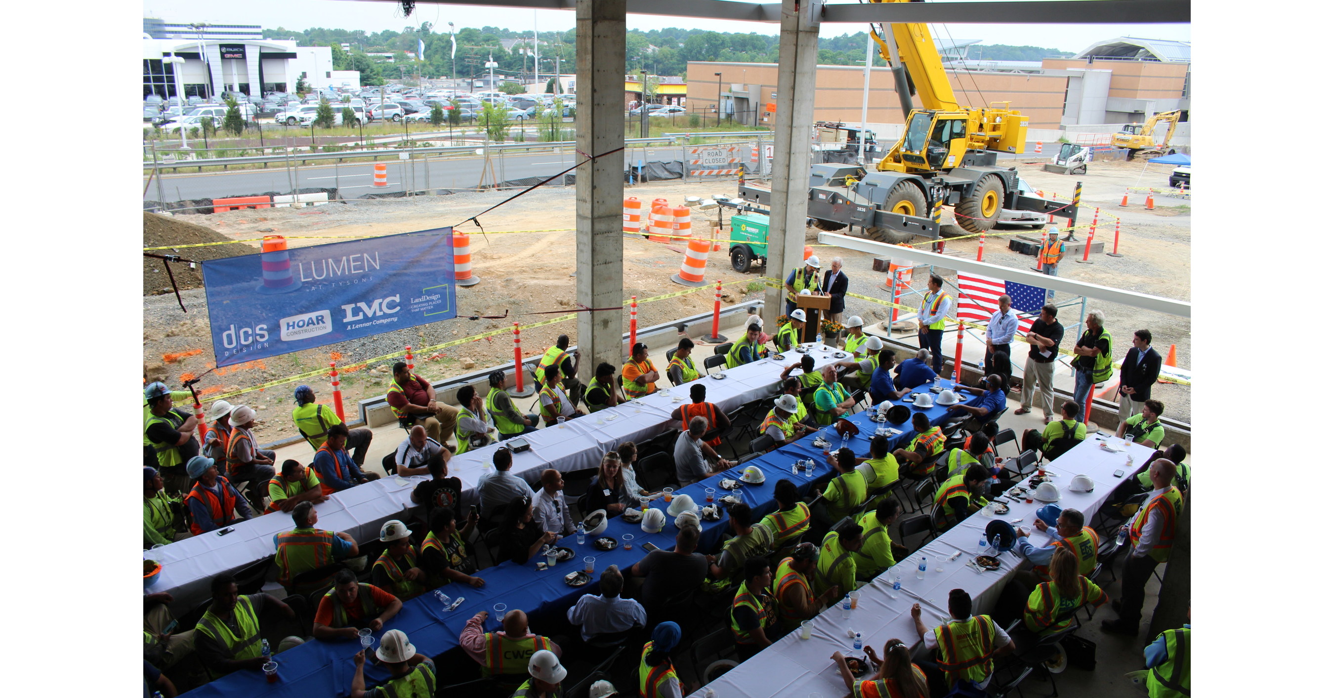 Hoar Construction And LMC Celebrate Topping Out One Of The Tallest ...