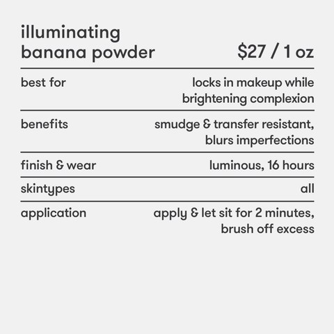 Dermablend Professional announces launch of illuminating banana powder